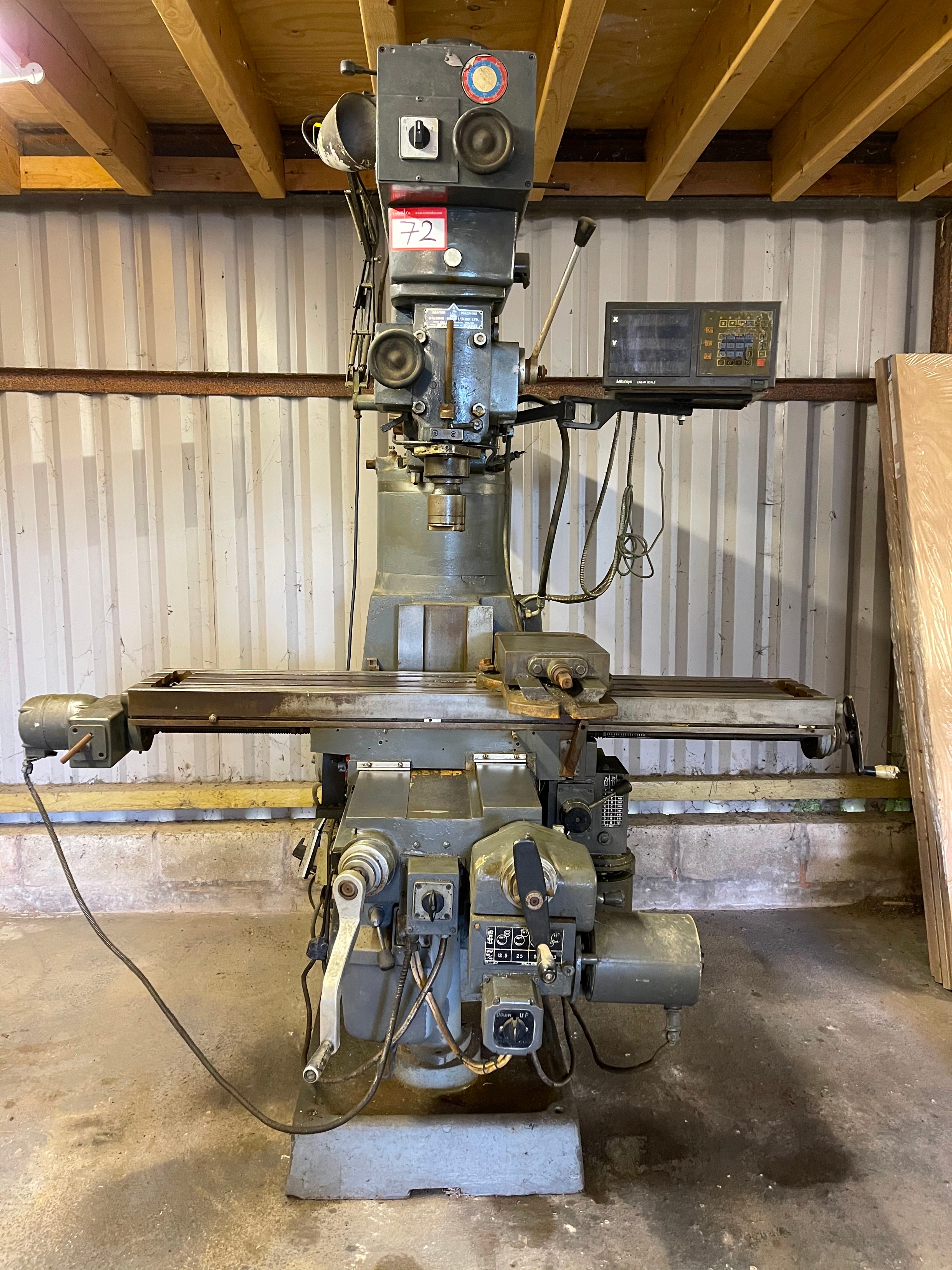 Beaver MK2 Turret Mill with Mitutoyo Dro