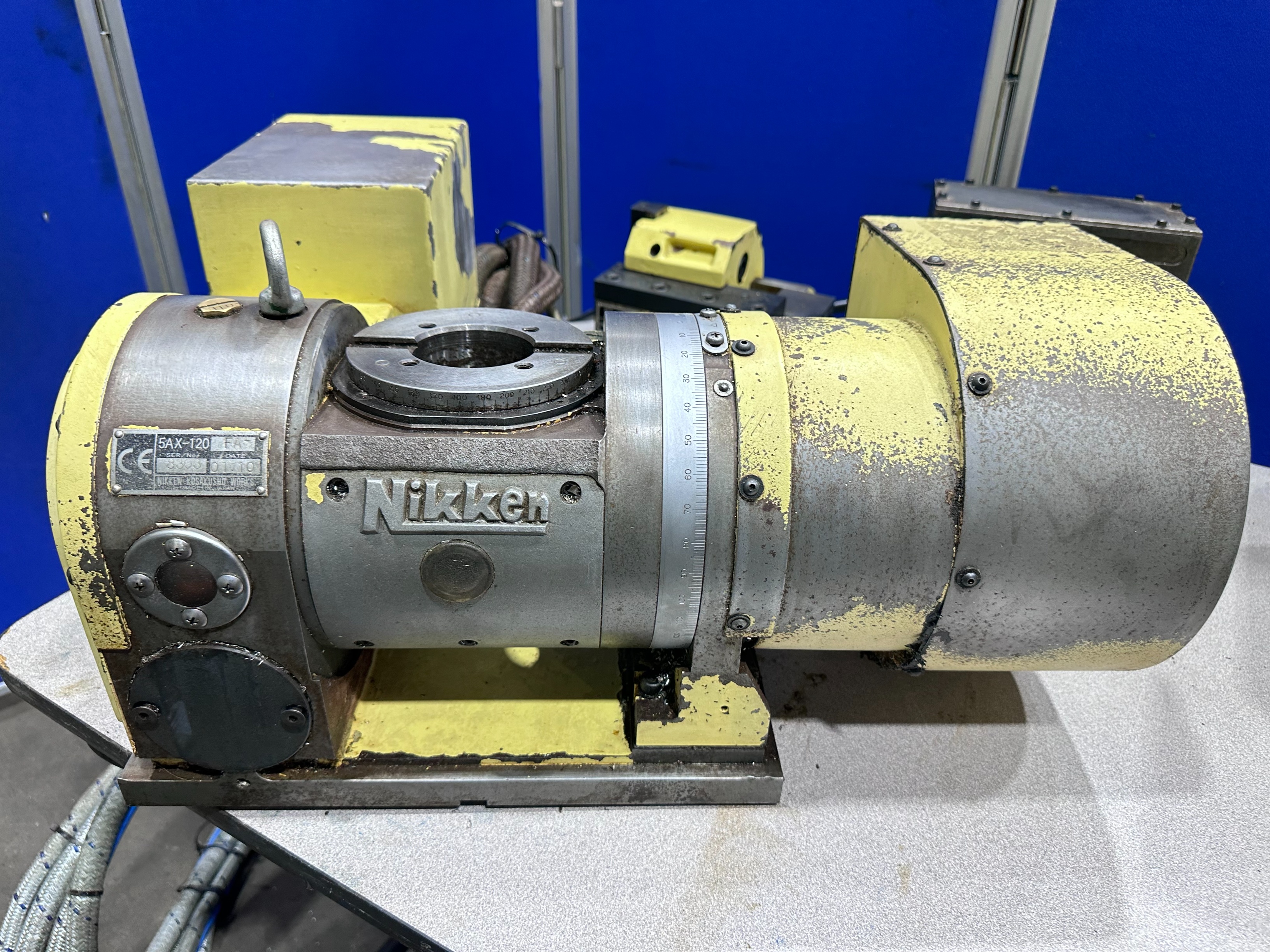 Nikken 5AX-120 4th Axis Tilting Head Rotary Power Axis Unit