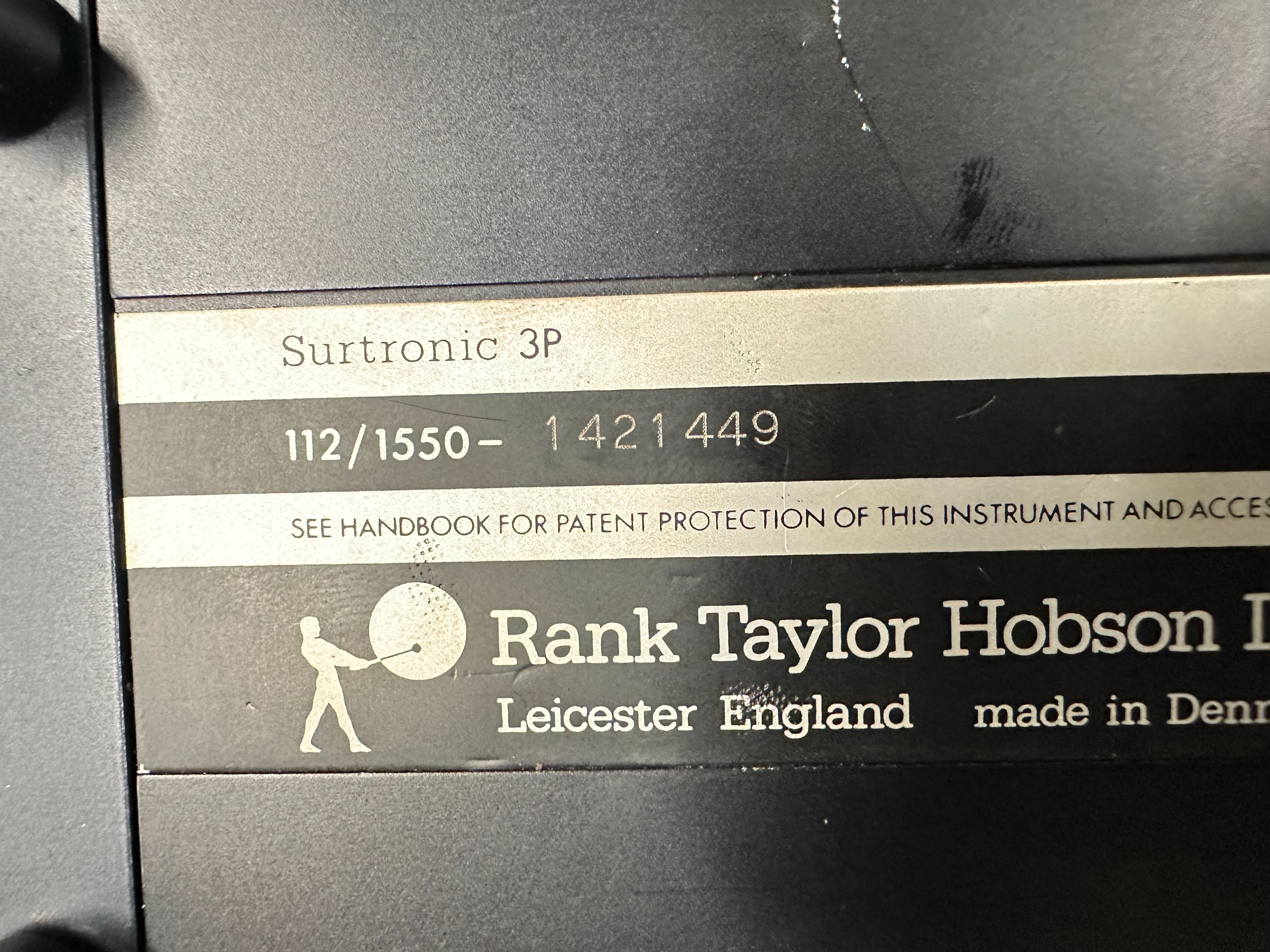 Taylor Hobson Surtronic 3P Surface Tester
