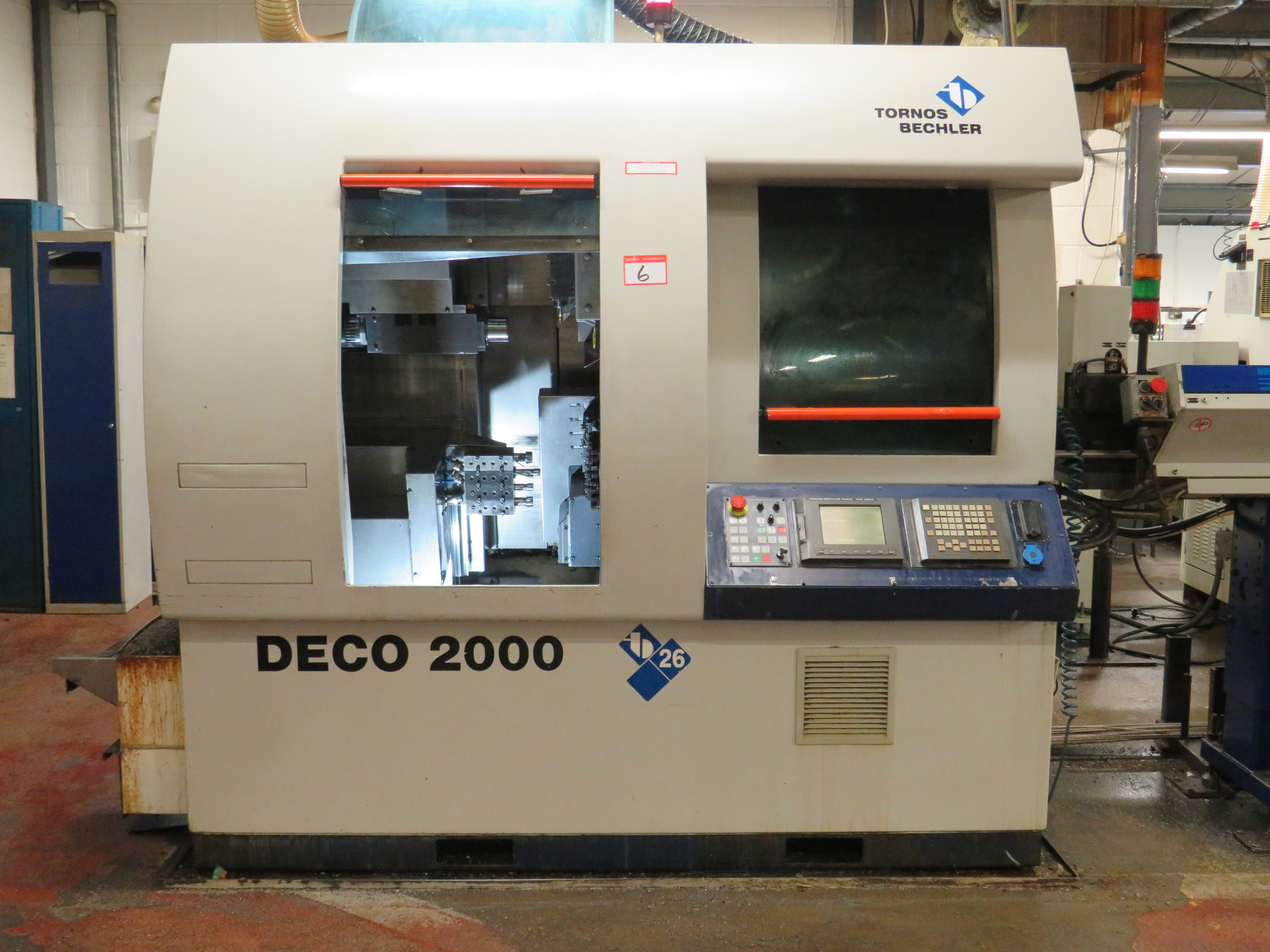 Tornos Deco 2000/26 Swiss Type CNC Lathe