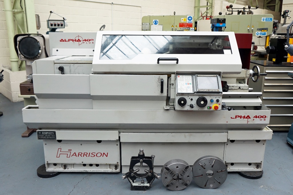 Harrison Alpha 400 Plus Centre Lathe with Harrison GE Fanuc Control