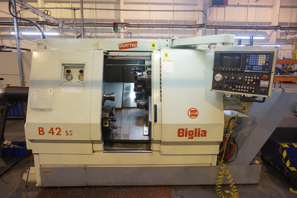 Biglia B42 S2M Quattro Twin Turret CNC Lathe