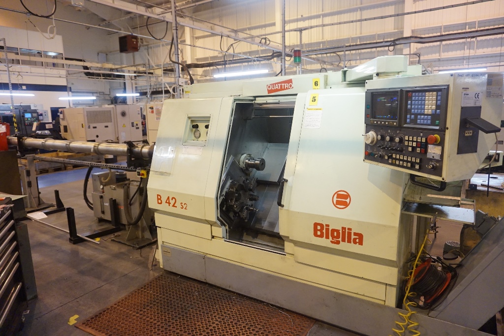 Biglia B42 S2M Quattro Twin Turret CNC Lathe