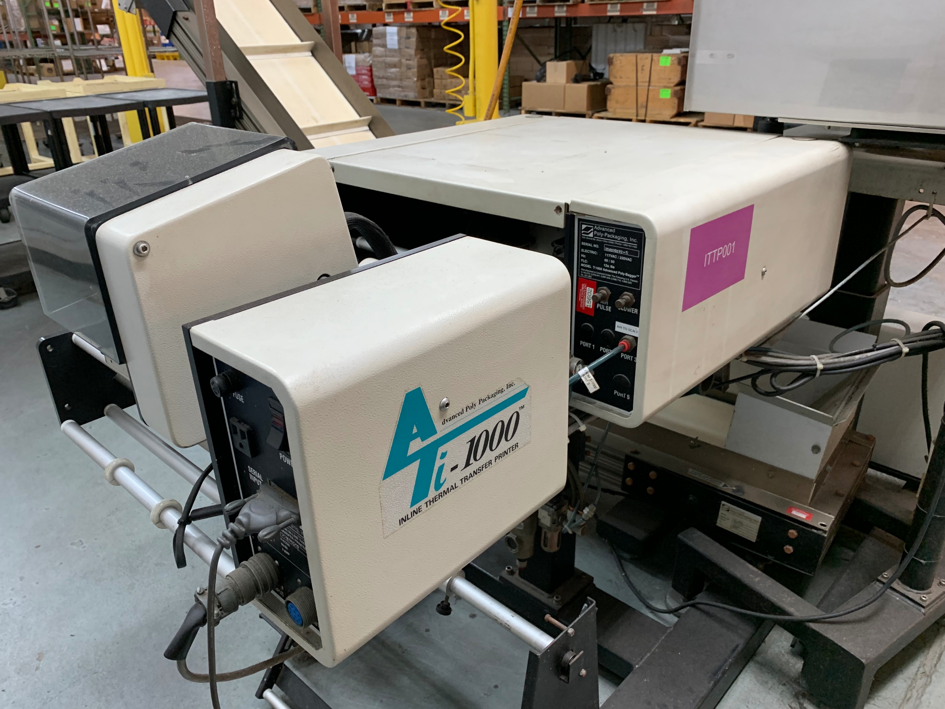 ADVANCED POLY-PACKAGING AT-1000 Auto Bagging/Printing/Packaging System ...