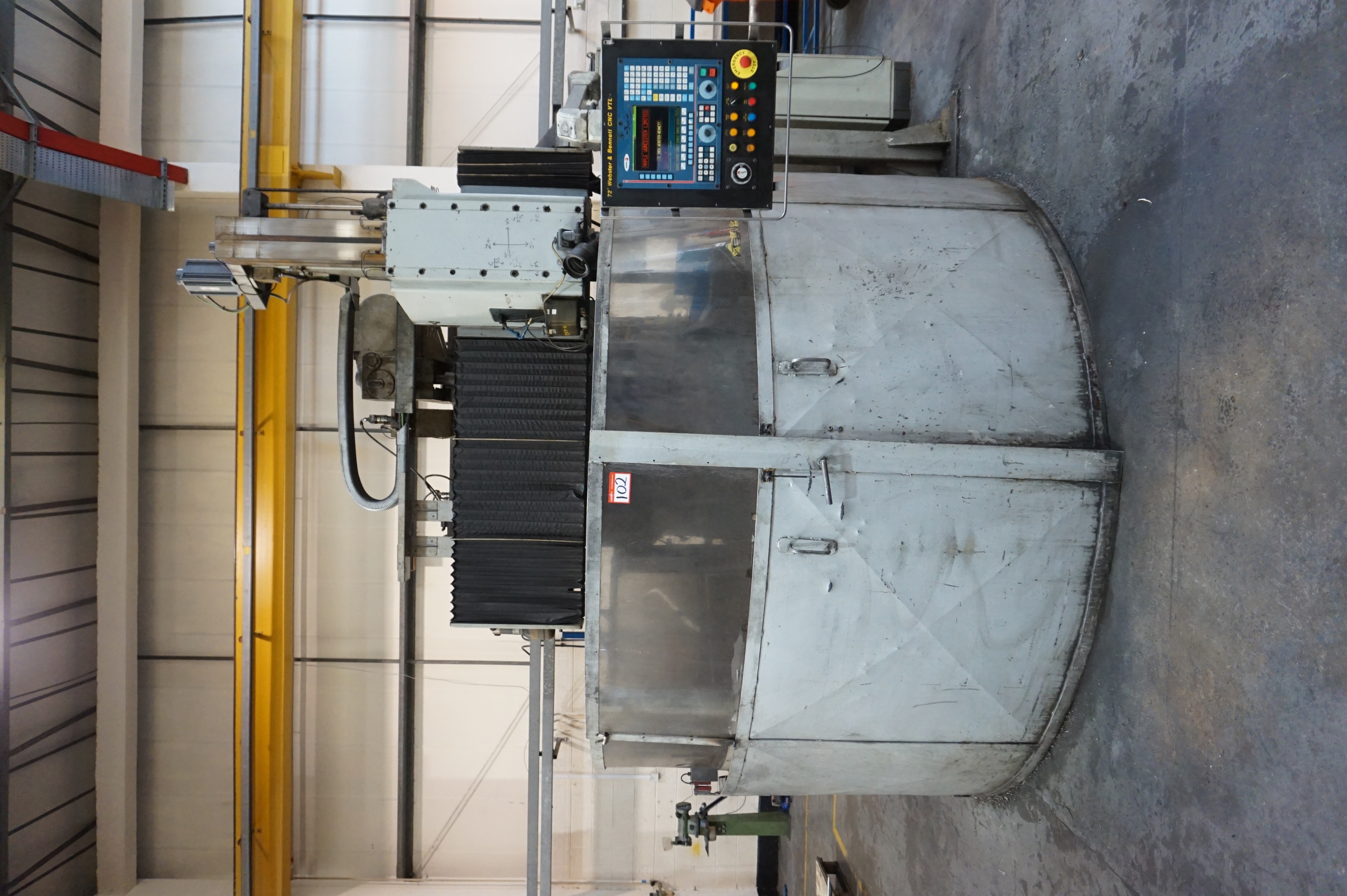 72” Webster & Bennett CNC VTL Vertical Borer