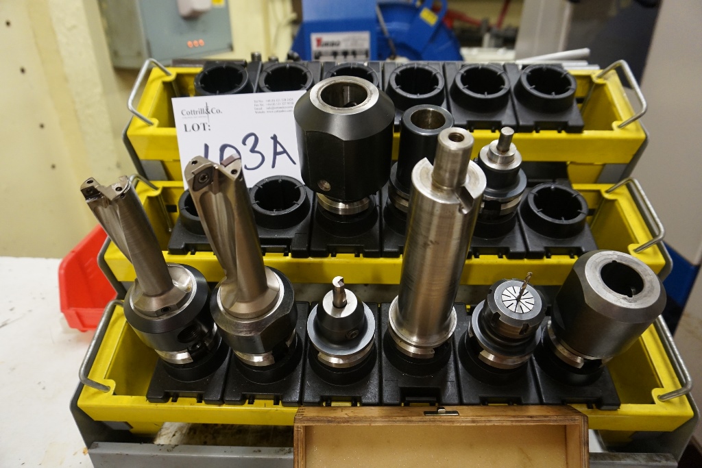 Rack of BT40 Tooling & Collets