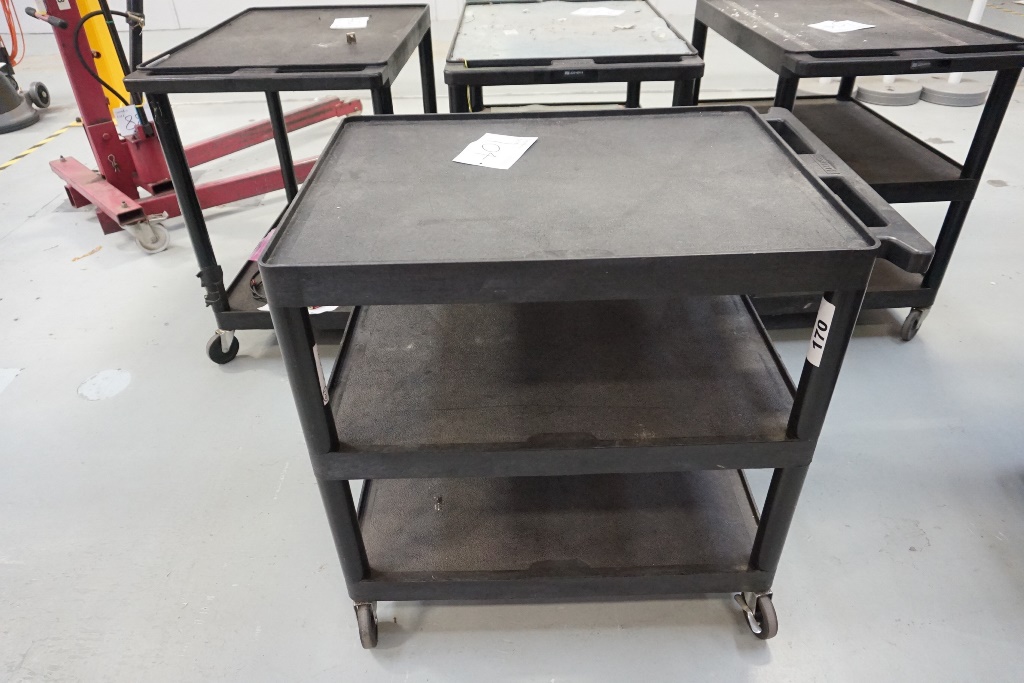 (4) Mobile Trolleys 0.80m x 0.60m