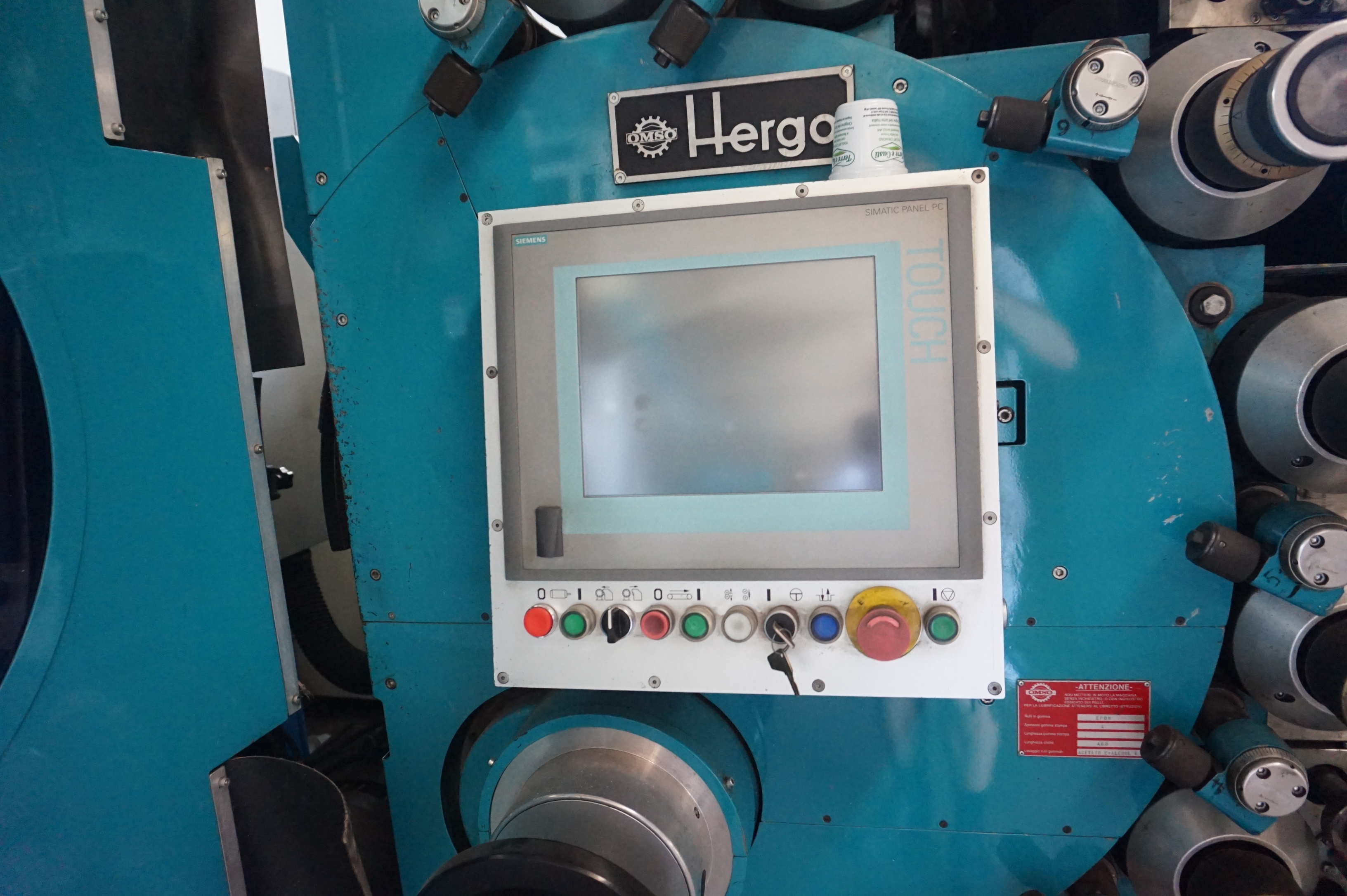 OMSO HERGO 8 Colour Dry Offset Cup Printing Machine