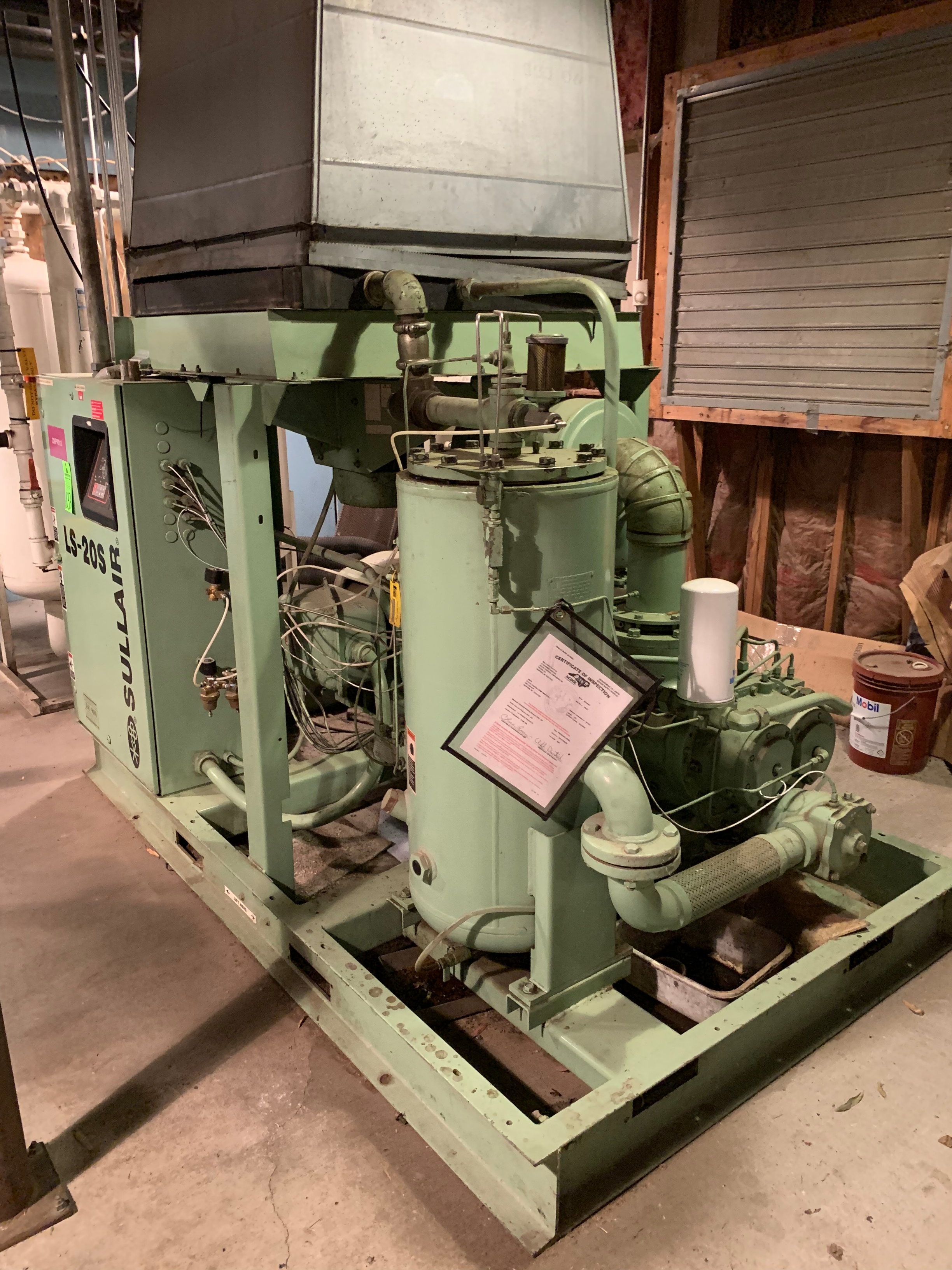 SULLAIR LS20S-125L Air Compressor, s/n 003-120888