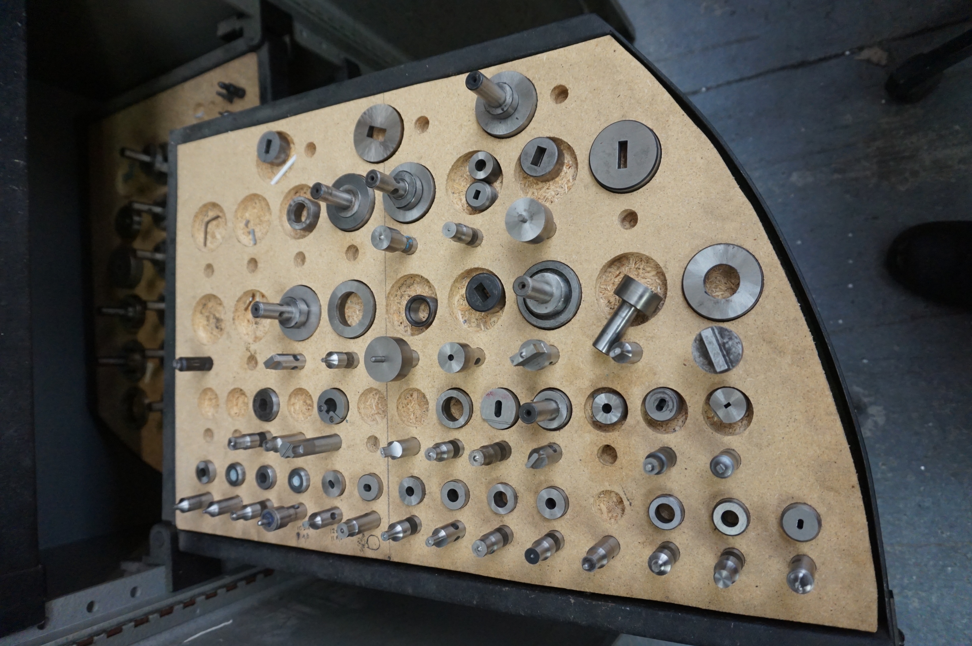 The Hutton Bench Punch Press with Tooling