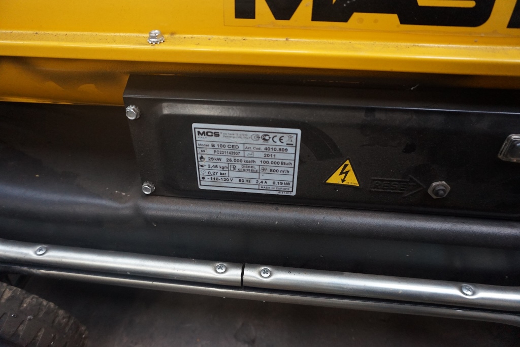 Qty (5) Master B100 CED Blow Heaters