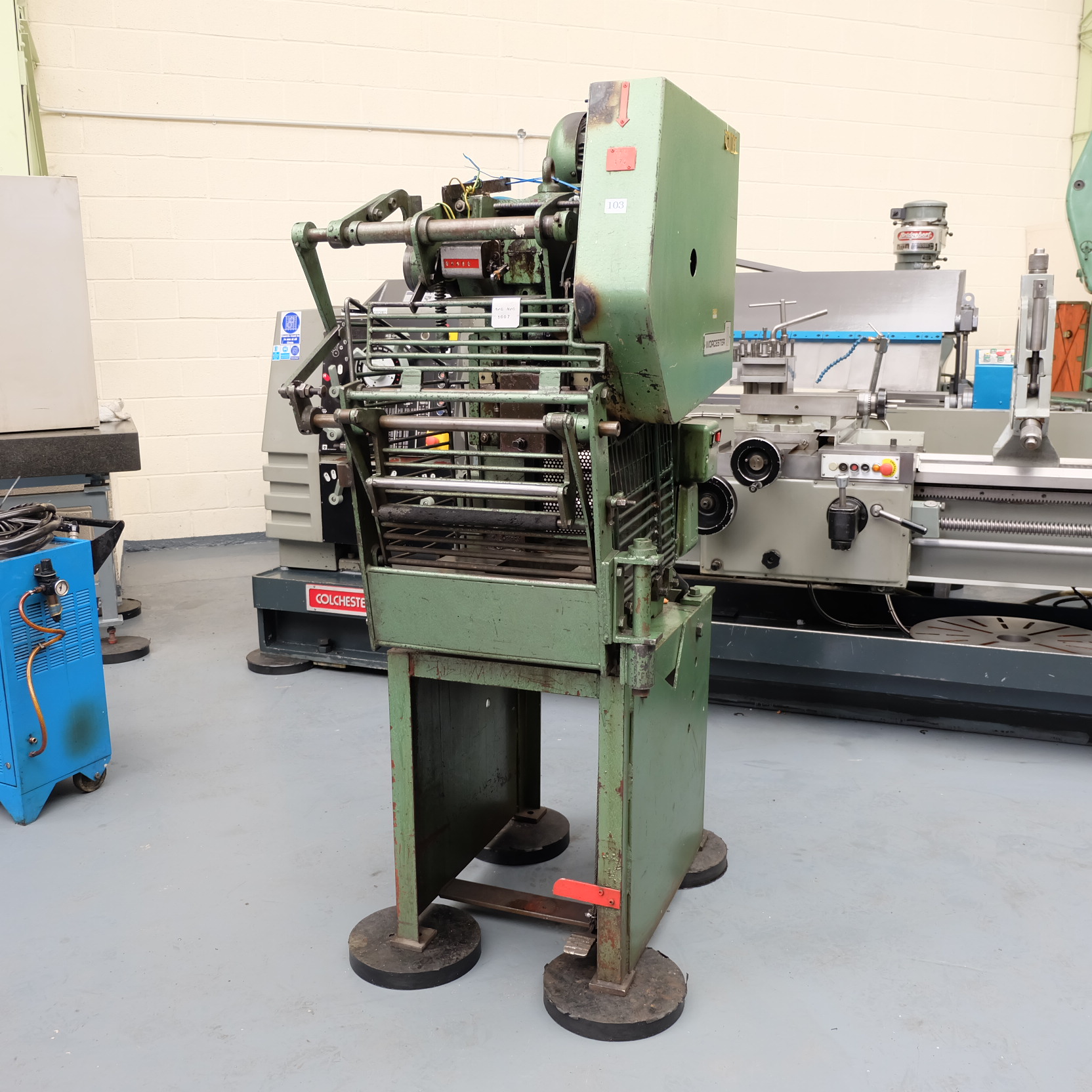 Worcester 10 Bench Type Mechanical Power Press on Stand