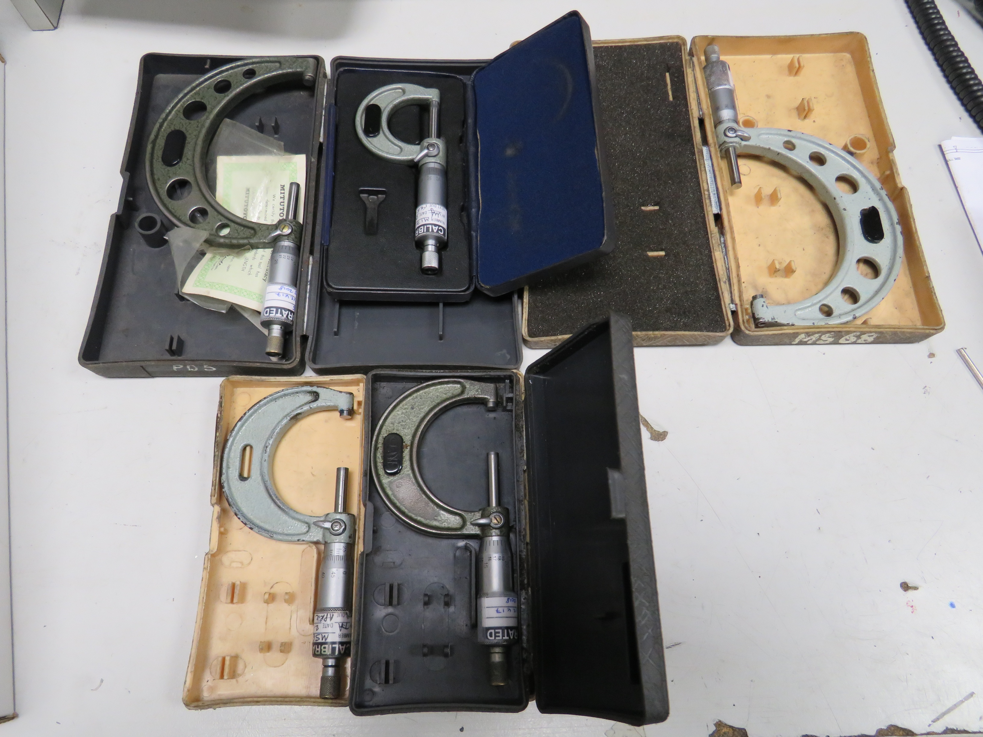 Box of Metric Micrometers