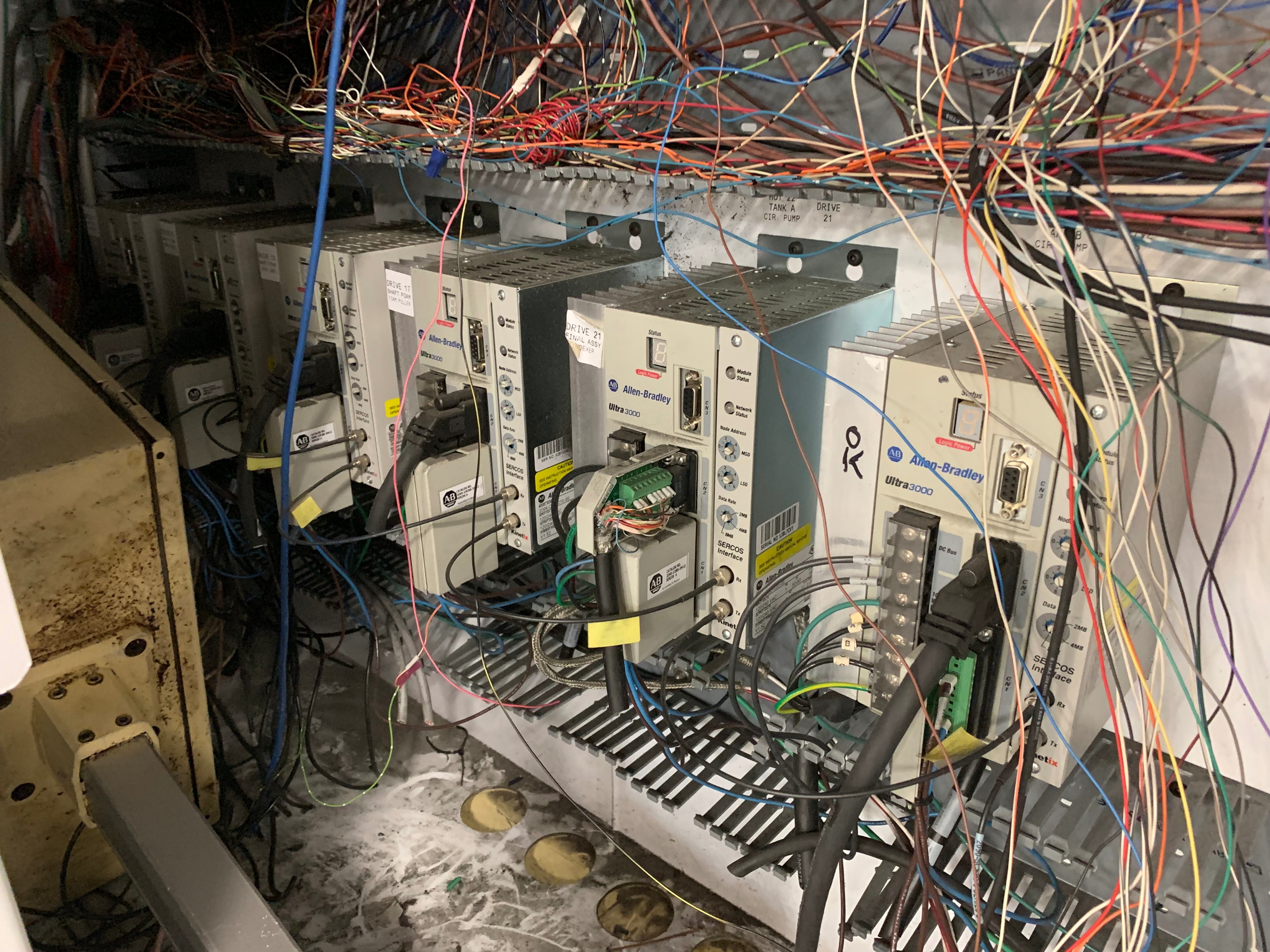 Control Cabinet w/ Contents Including All Electrical Relays, Contactors ...