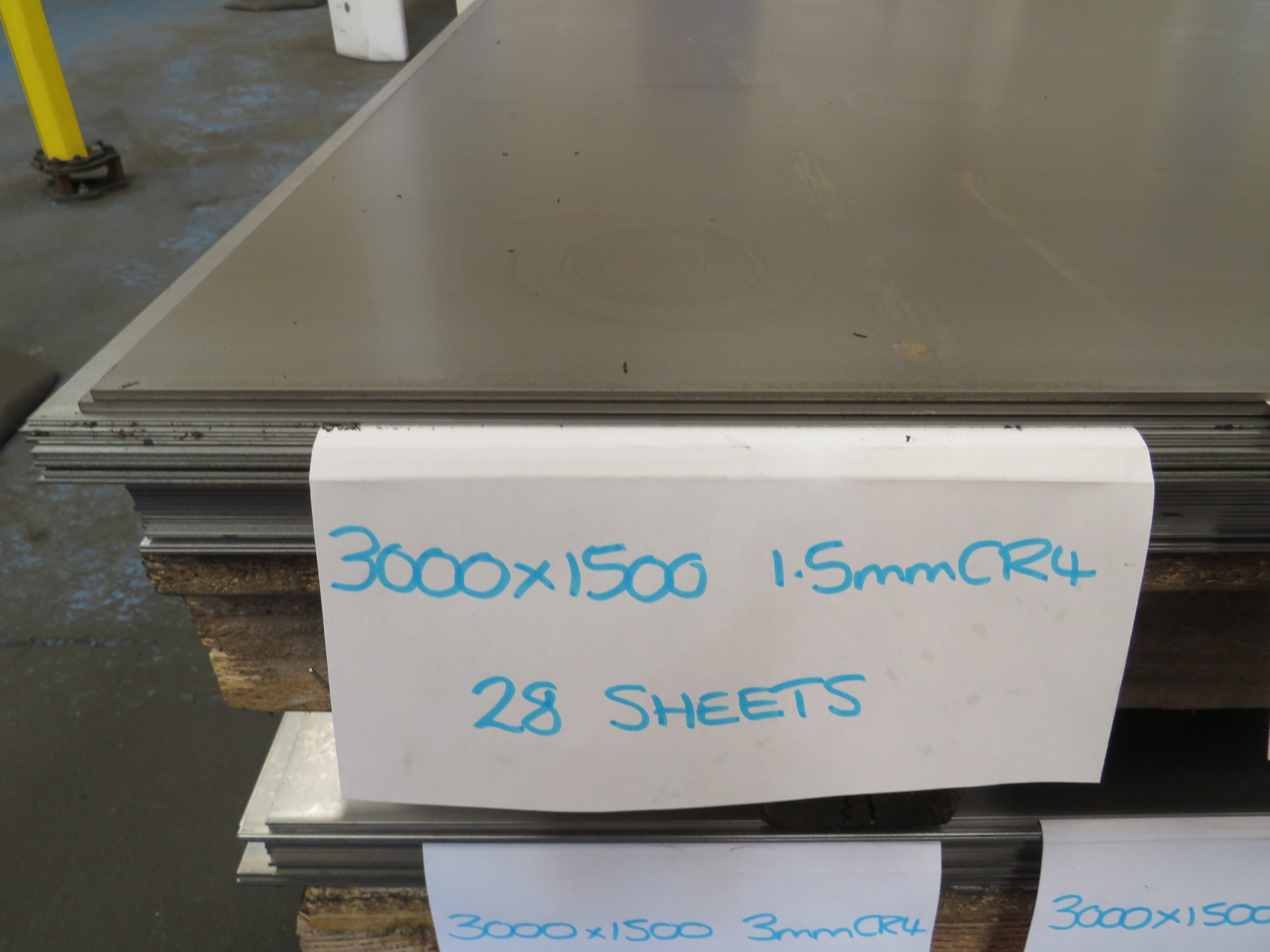 Qty Material Stock - Sheet Metal