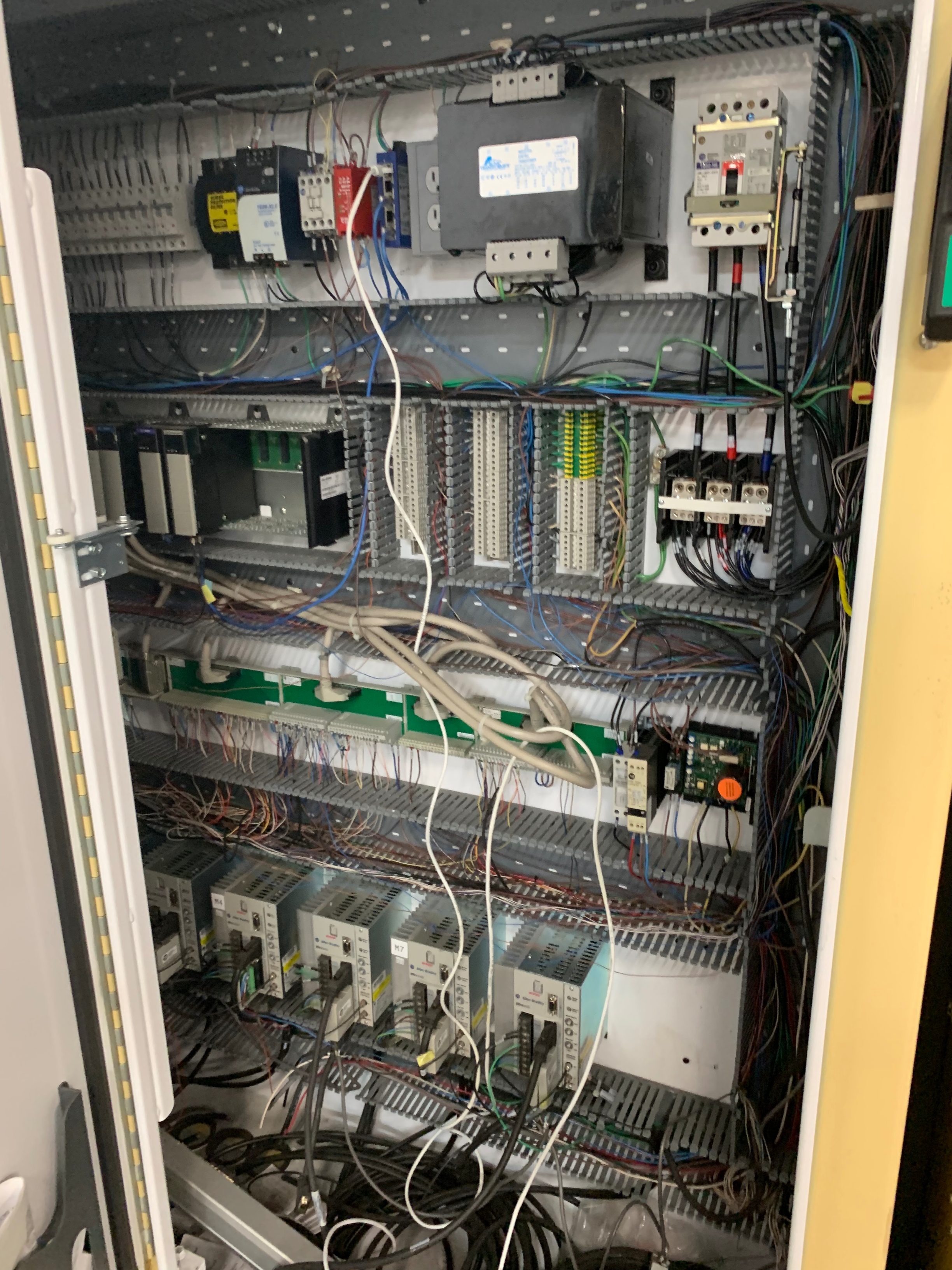 Control Cabinet w/ Contents Including All Electrical Relays, Contactors ...