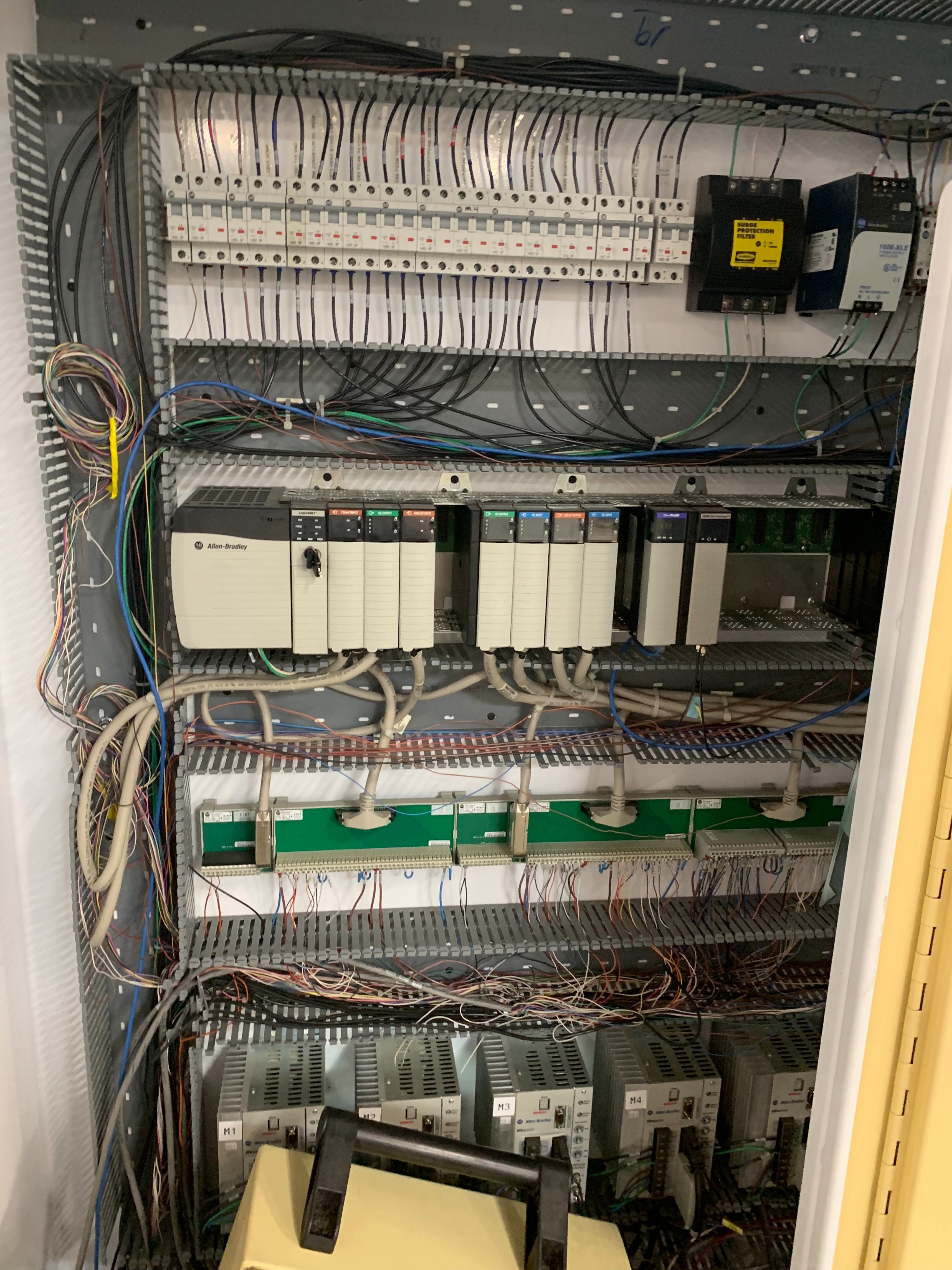 Control Cabinet w/ Contents Including All Electrical Relays, Contactors ...