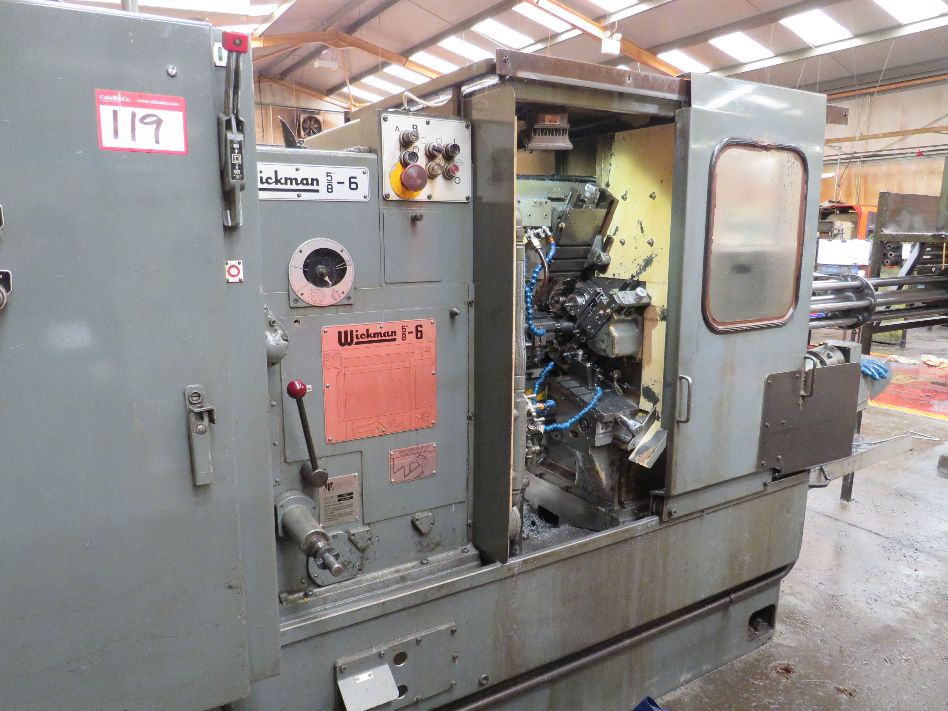 Wickman 5/8" x 6-Spindle Bar Automatic Lathe