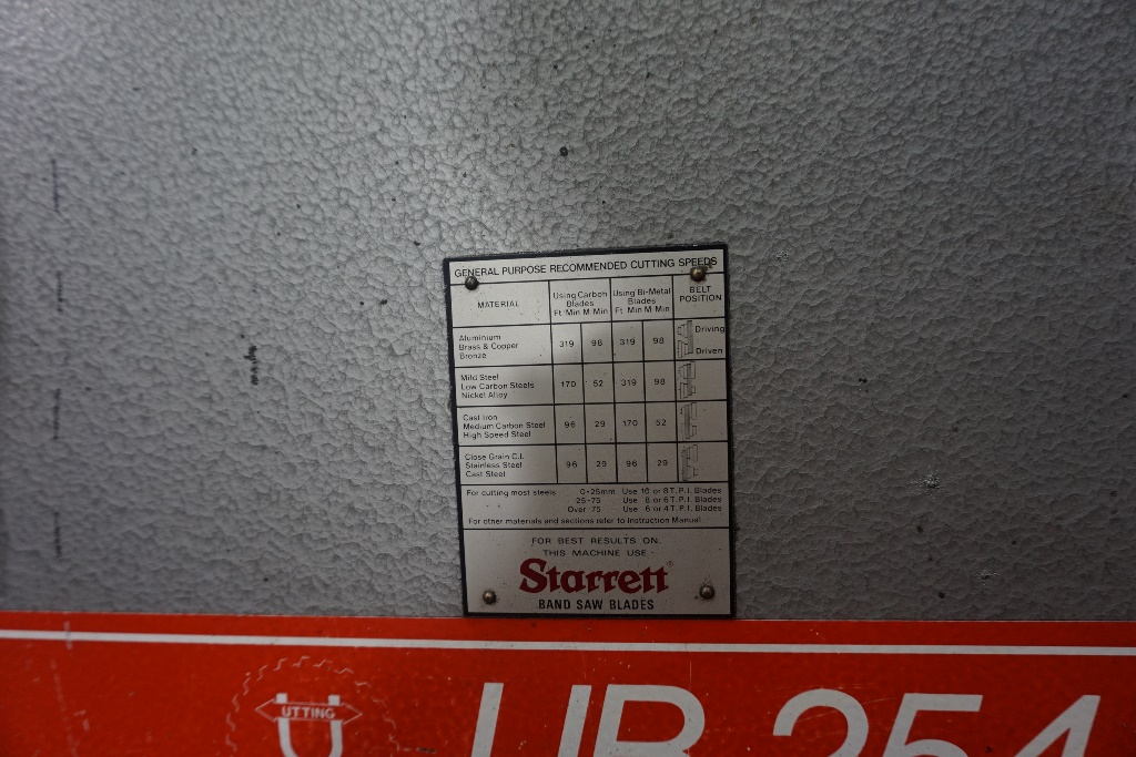 Utting UB254 Horizontal Saw