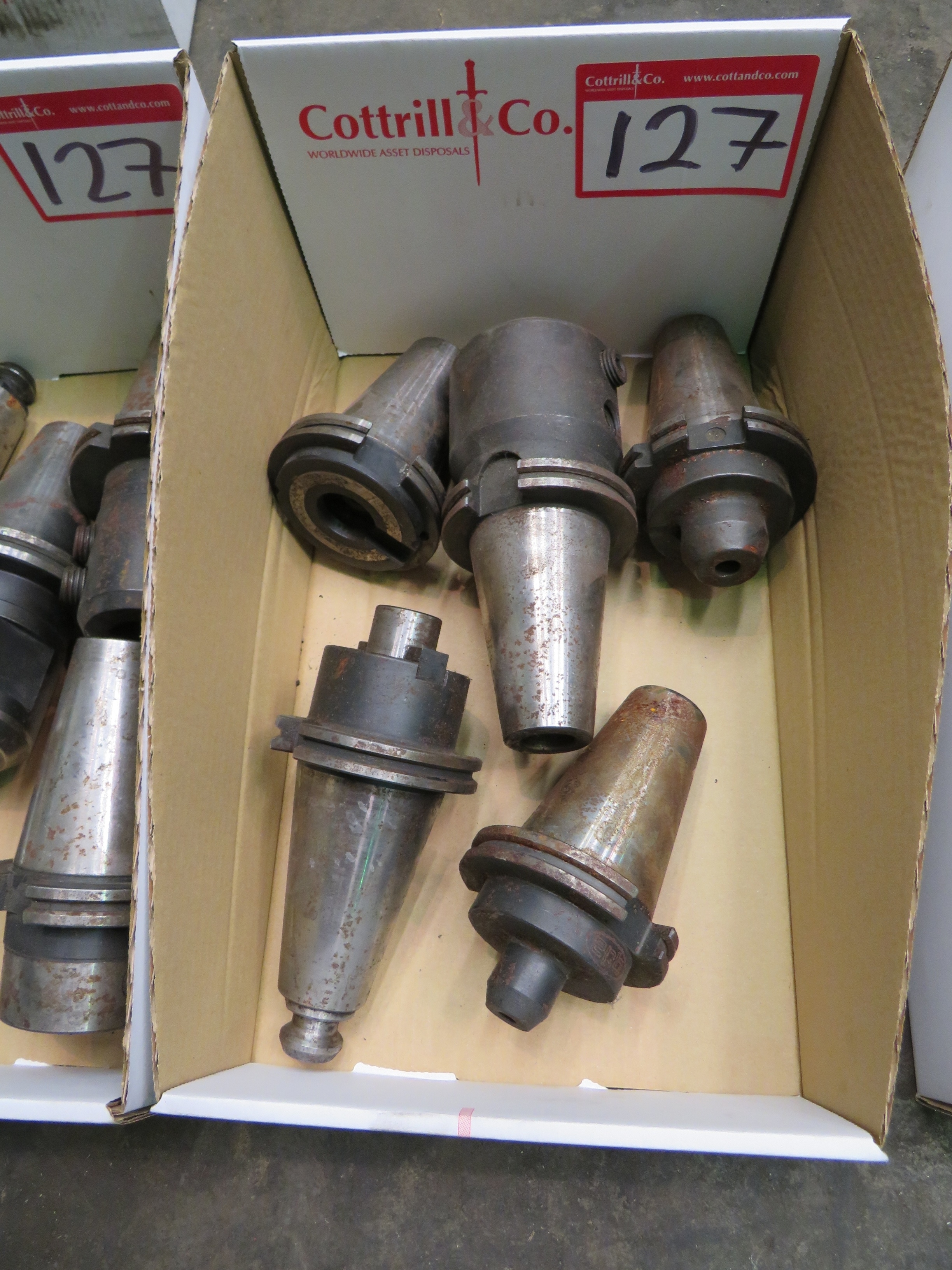 (4) Boxes of CAT50 Tooling
