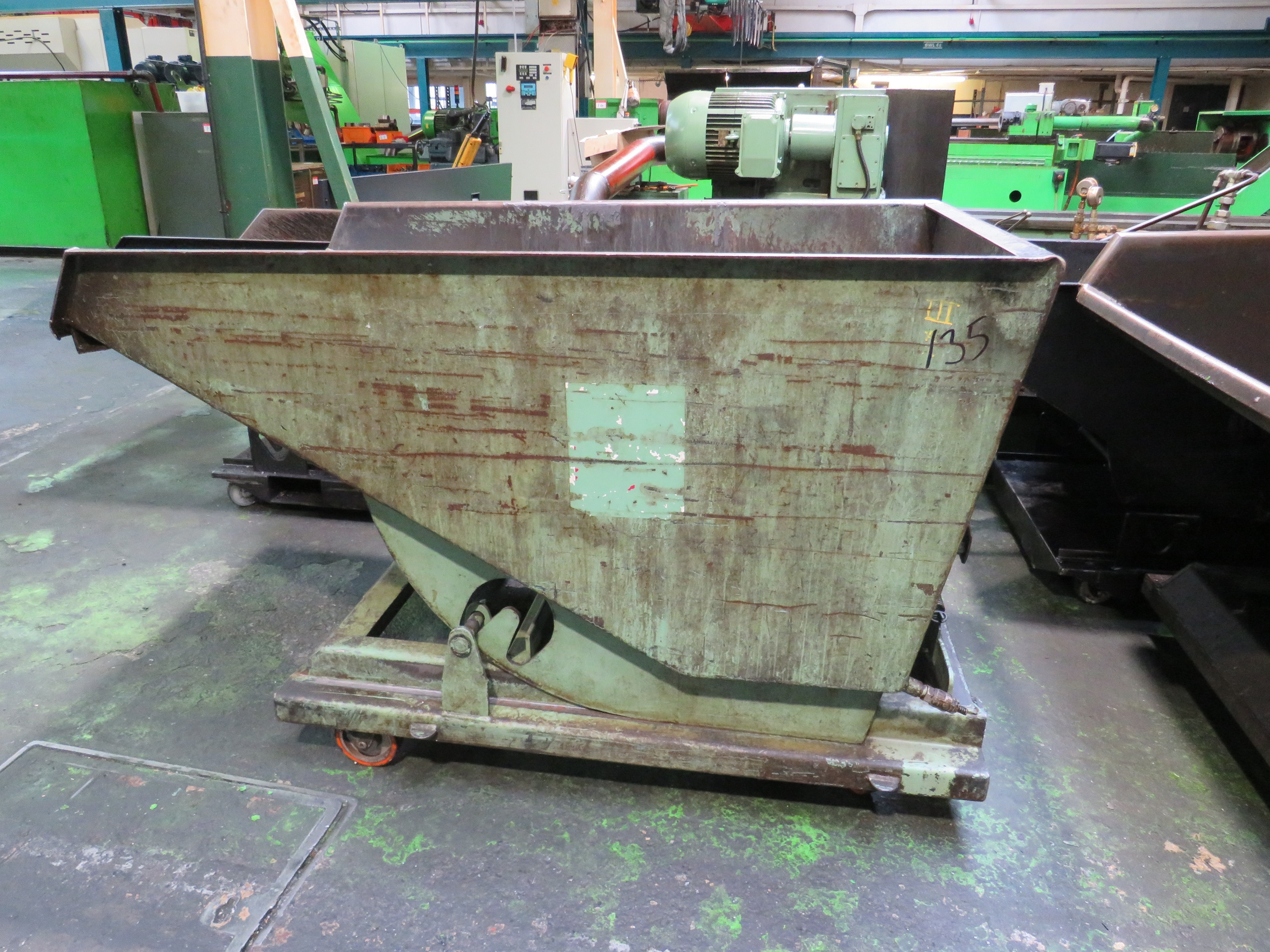 Mobile Tipping Skip 1.5m x 1m x 1m