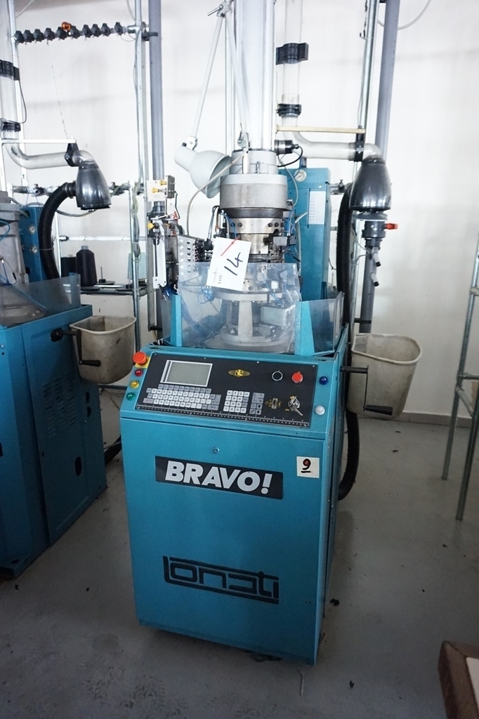 Lonati Bravo 863 Hosiery Knitting Machine; 3 1/2" diameter; 240 Needle ...