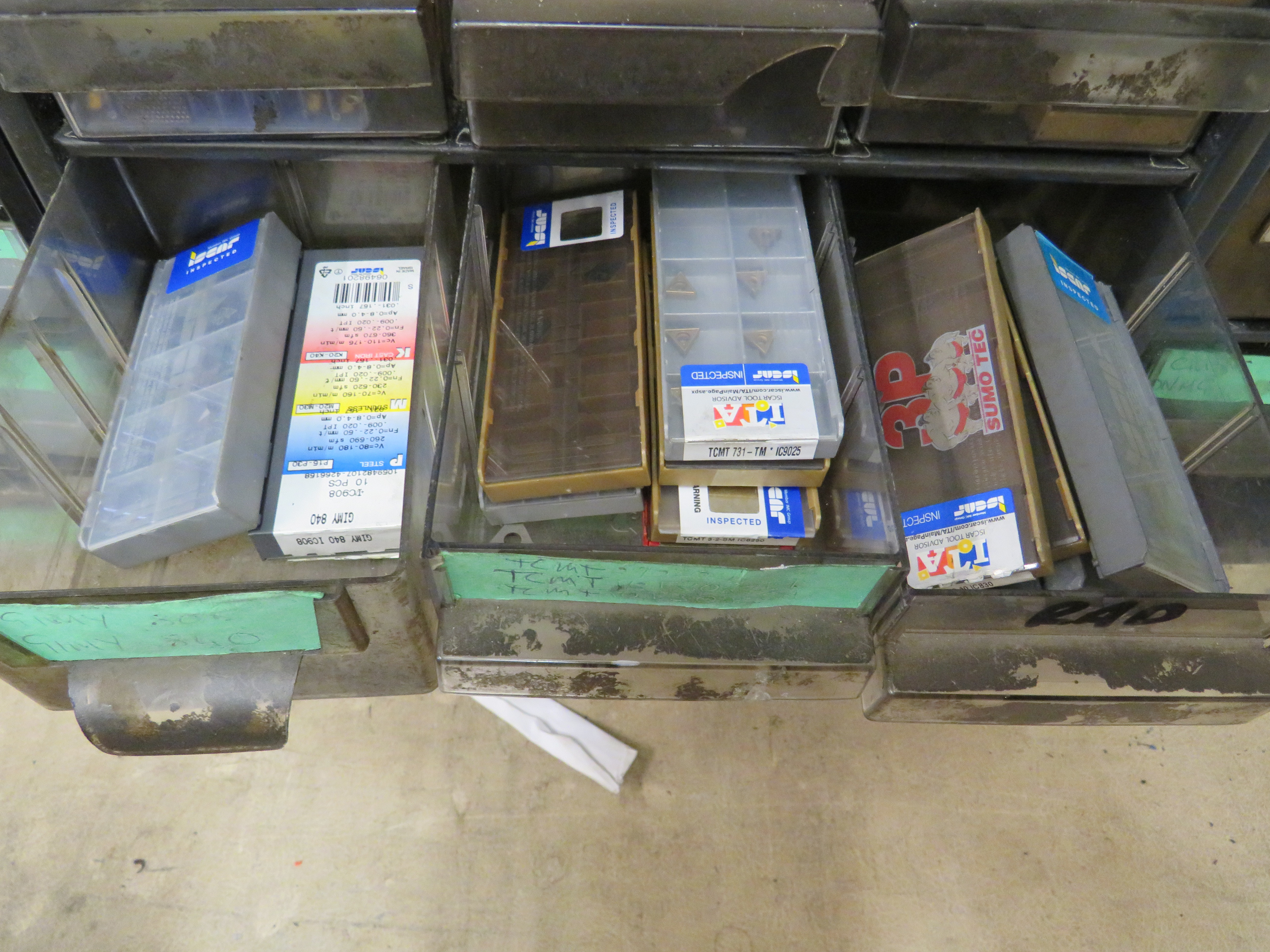 (2) Storage Boxes with Qty of Carbide Tips