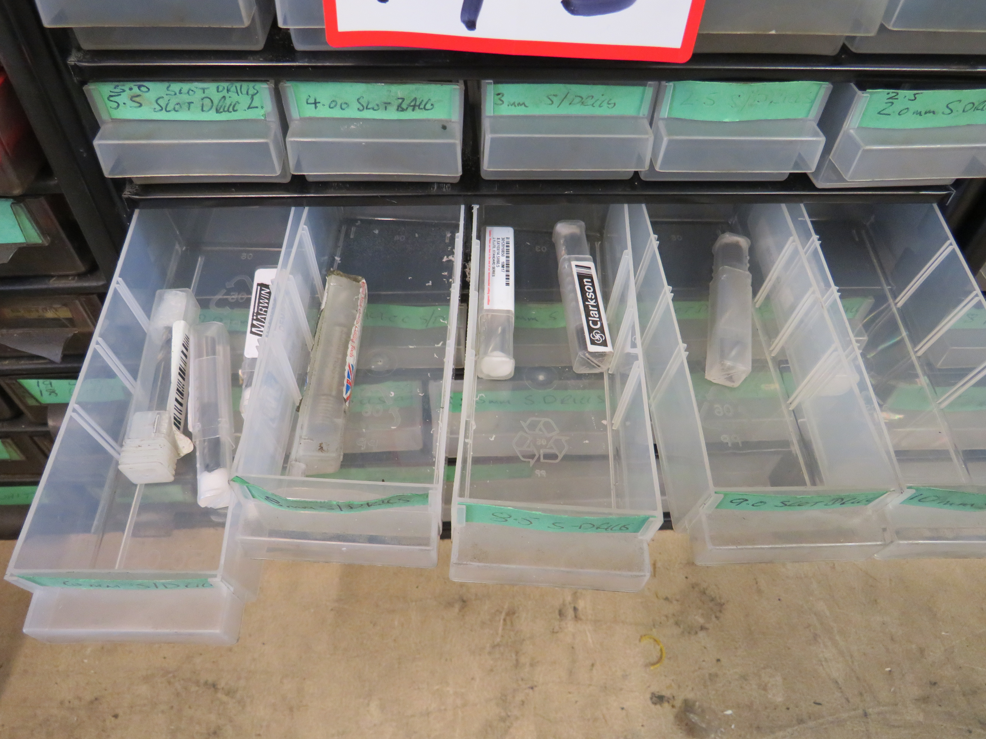 (2) Storage Boxes with Qty of Carbide Tips