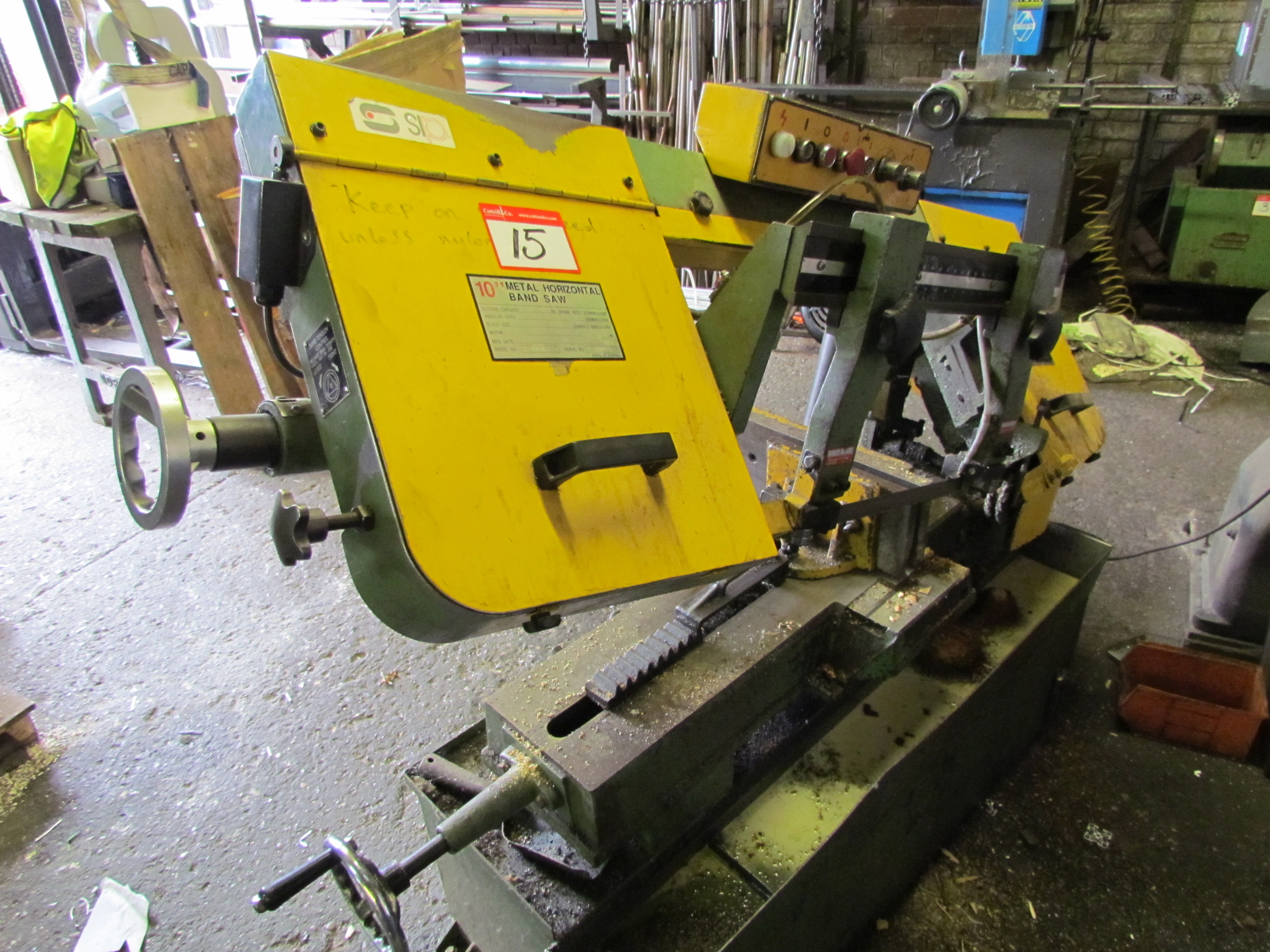 SIP 10” Metal Horizontal Bandsaw