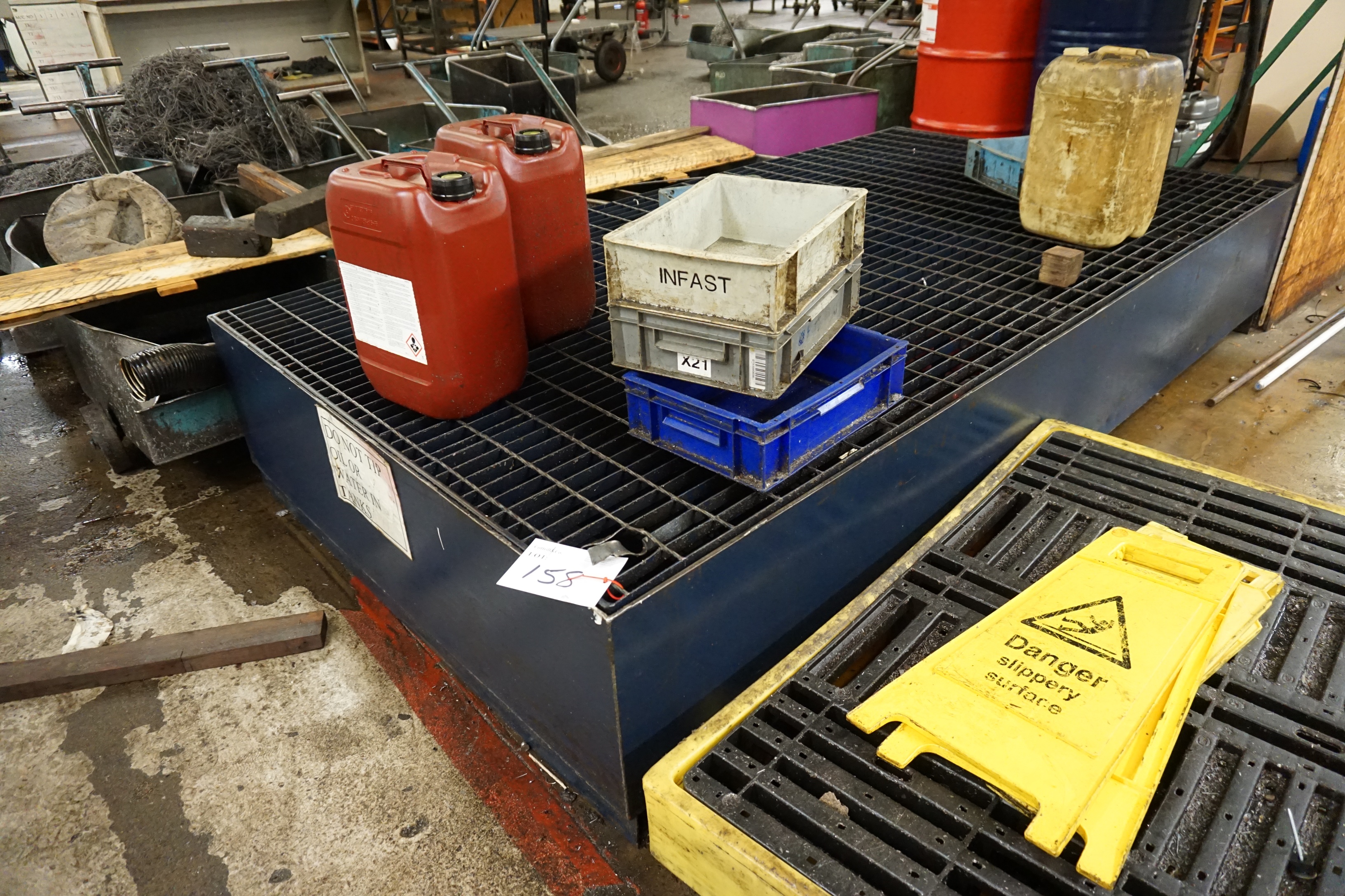 Oil Drip Tank 2.8m x 1550mm x 450mm Depth