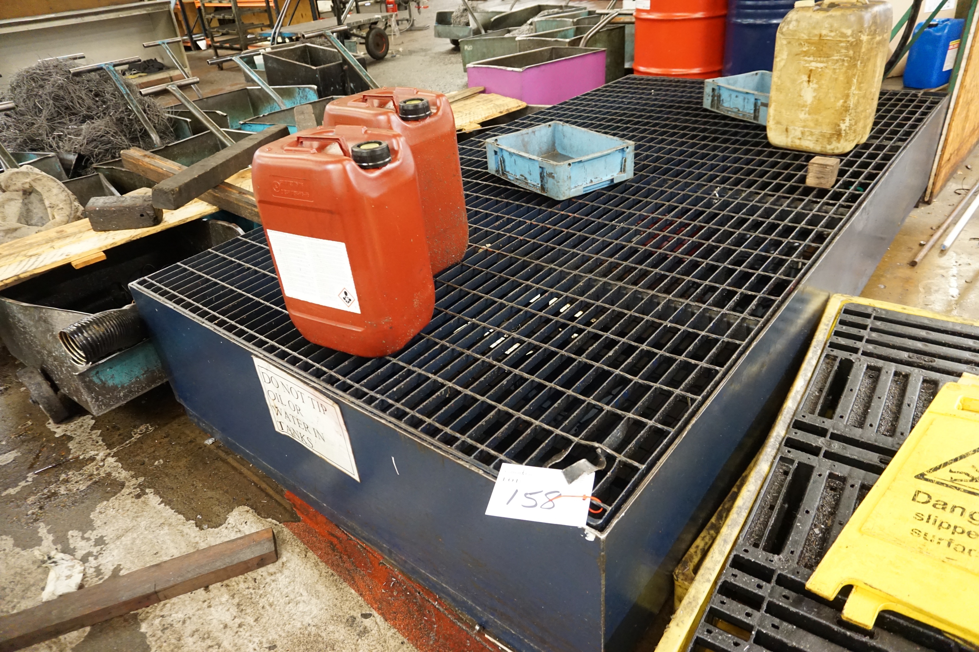 Oil Drip Tank 2.8m x 1550mm x 450mm Depth