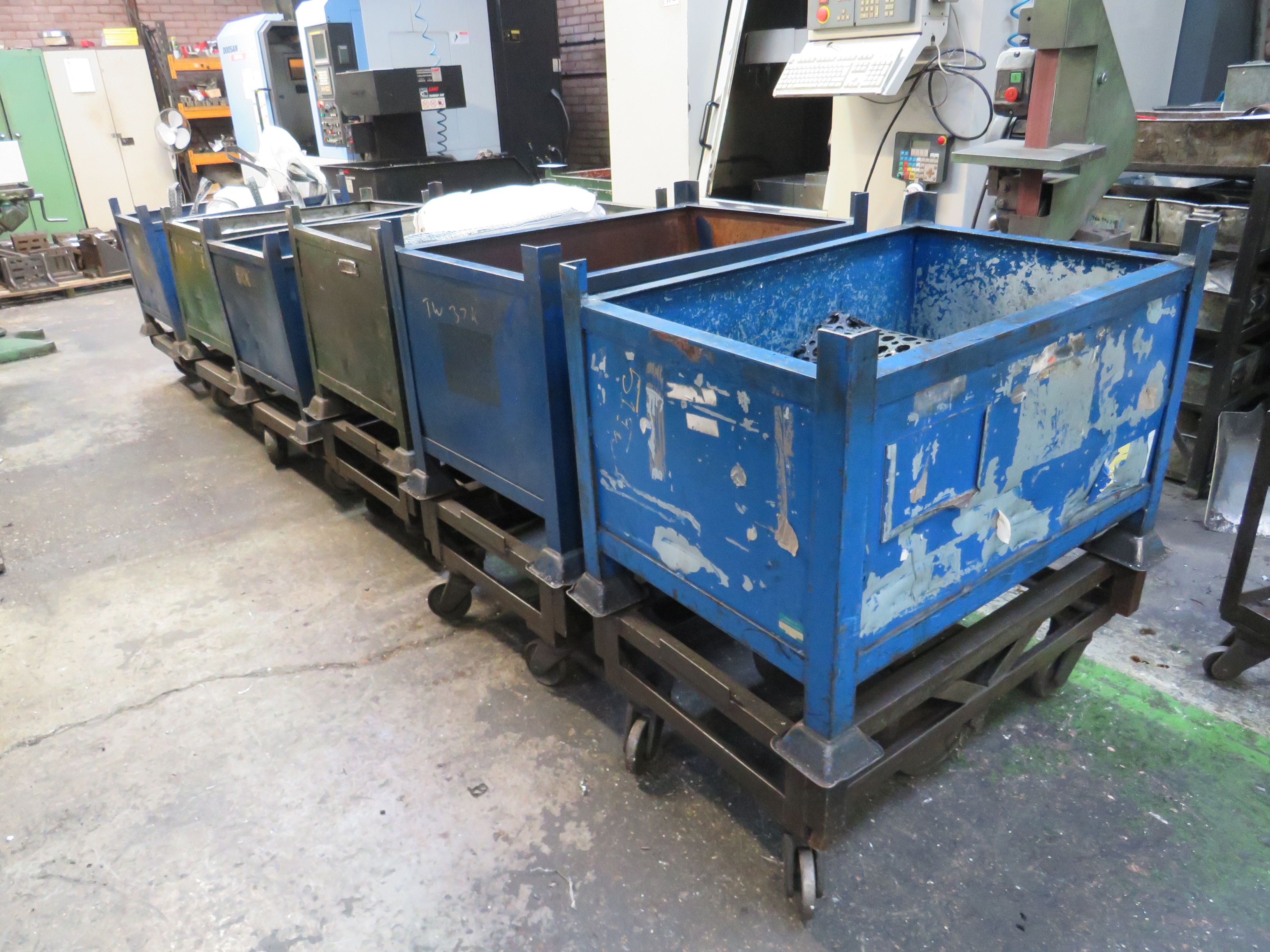 Stillages on Mobile Trolley x (6)