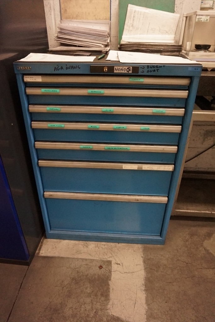 Lista 7 Drawer Cabinet and Computer Cabinet