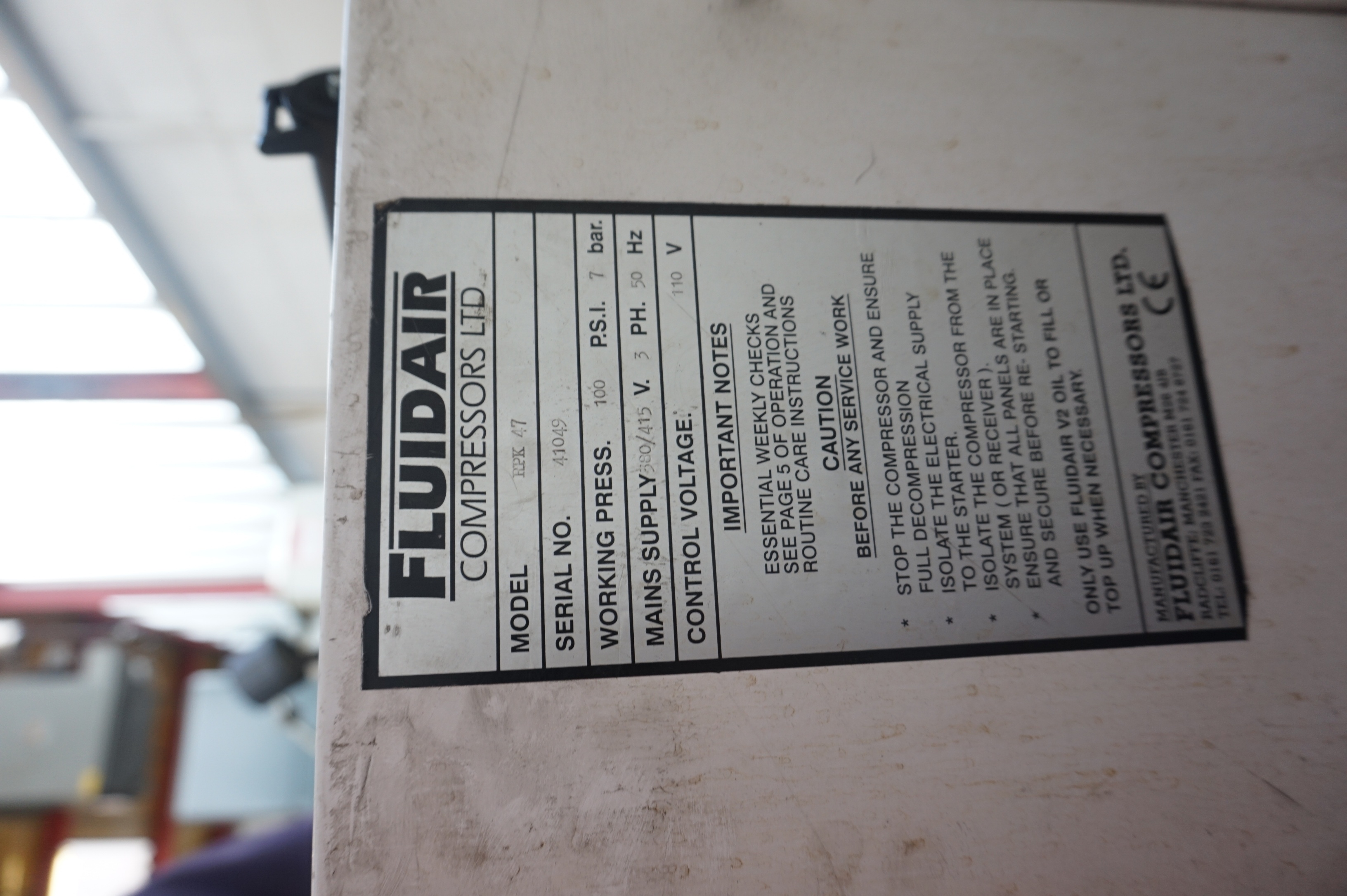 Rotapak Fluidair RPK 47 Compressor