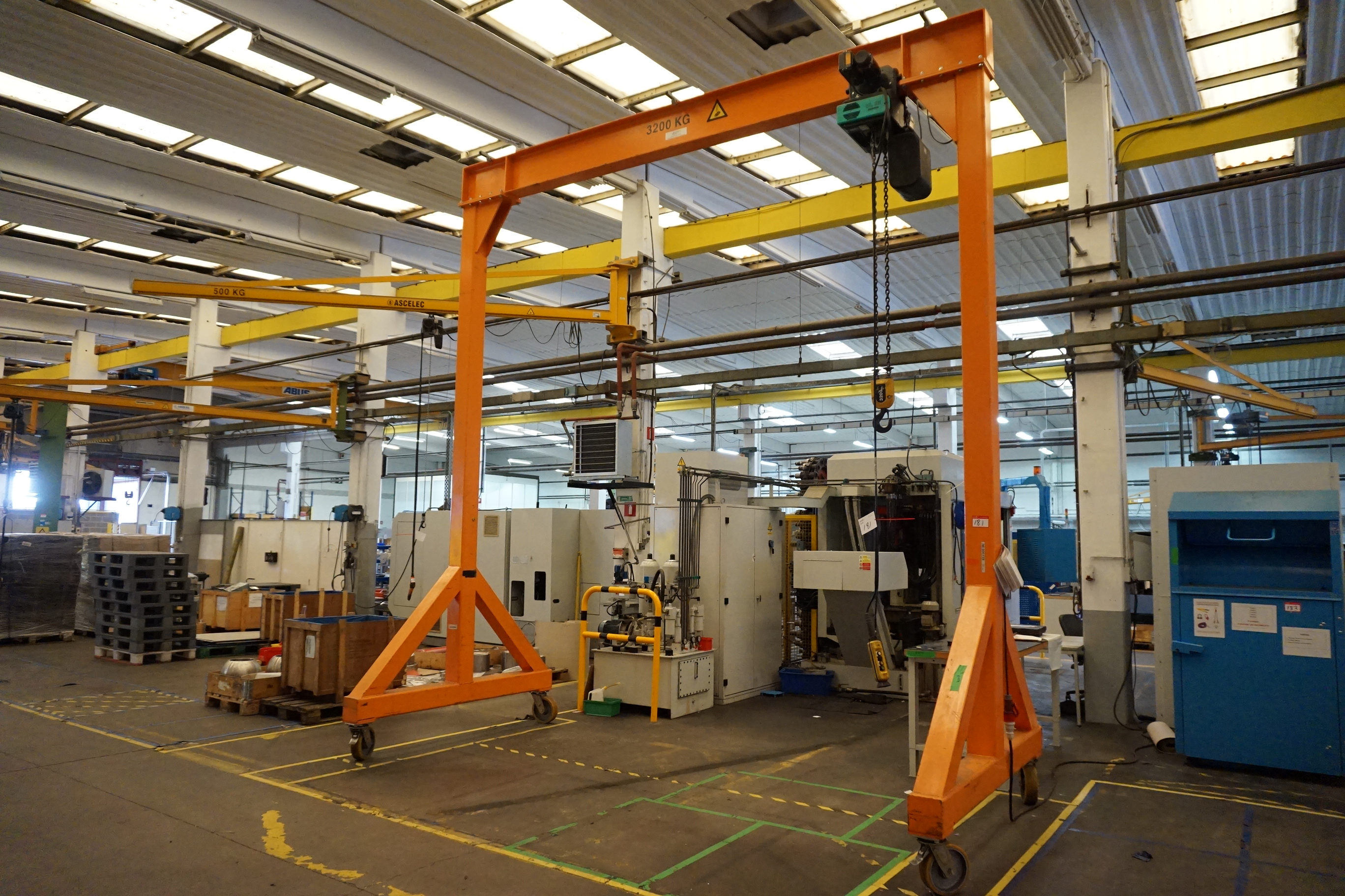 Mobile A Frame SWL 3200kg with Verlinde VL16 Hoist