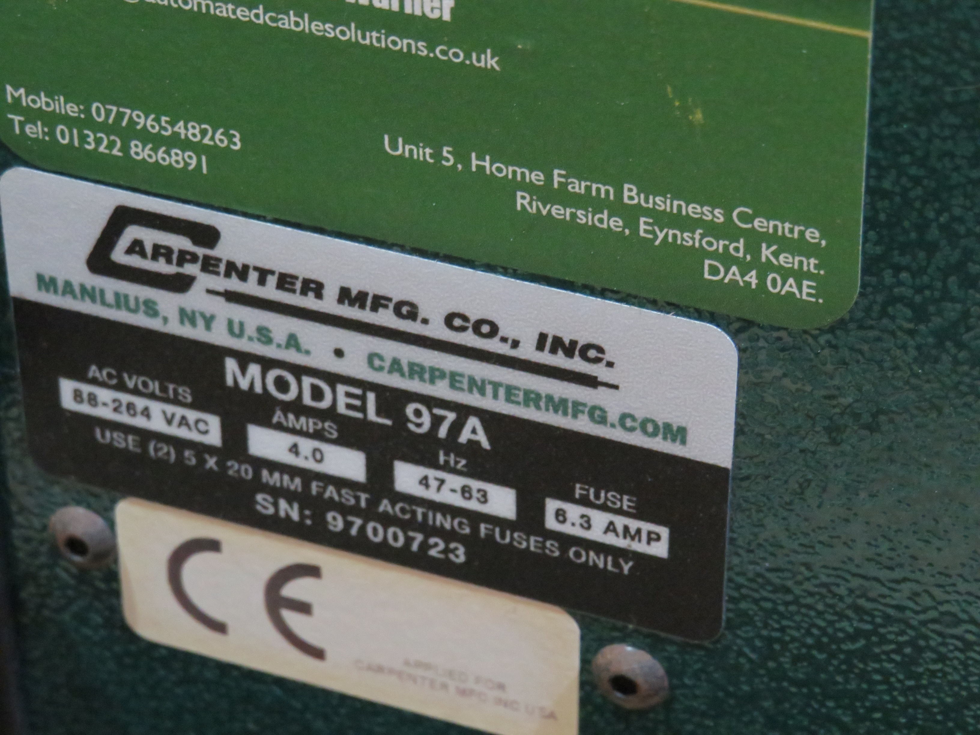 Carpenter Compu-Strip Pneumatic Cut & Strip Machine