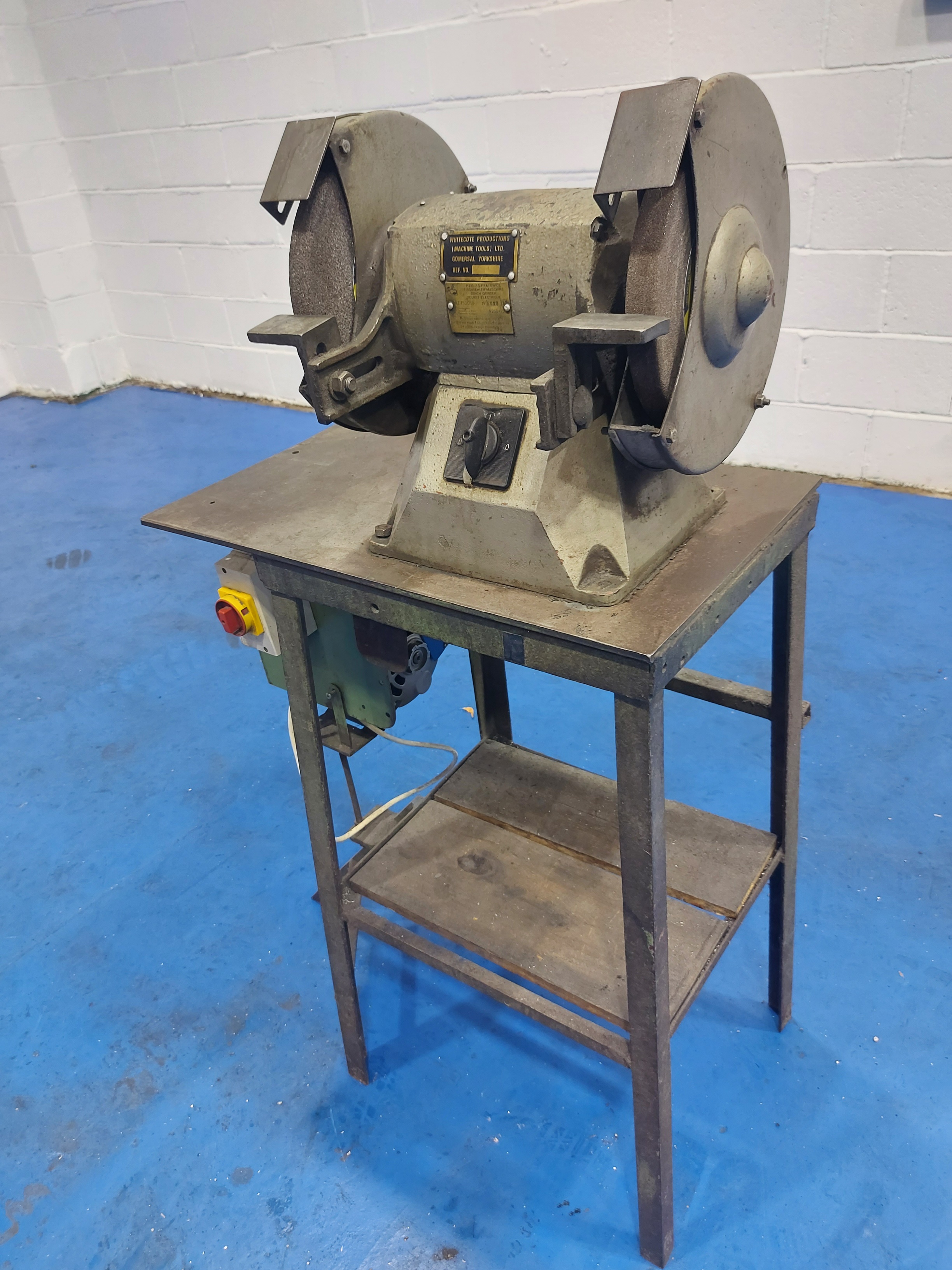 Whitecoat 8" Double Ended Grinder, Wolf Grinder, 6" Vertical Linisher
