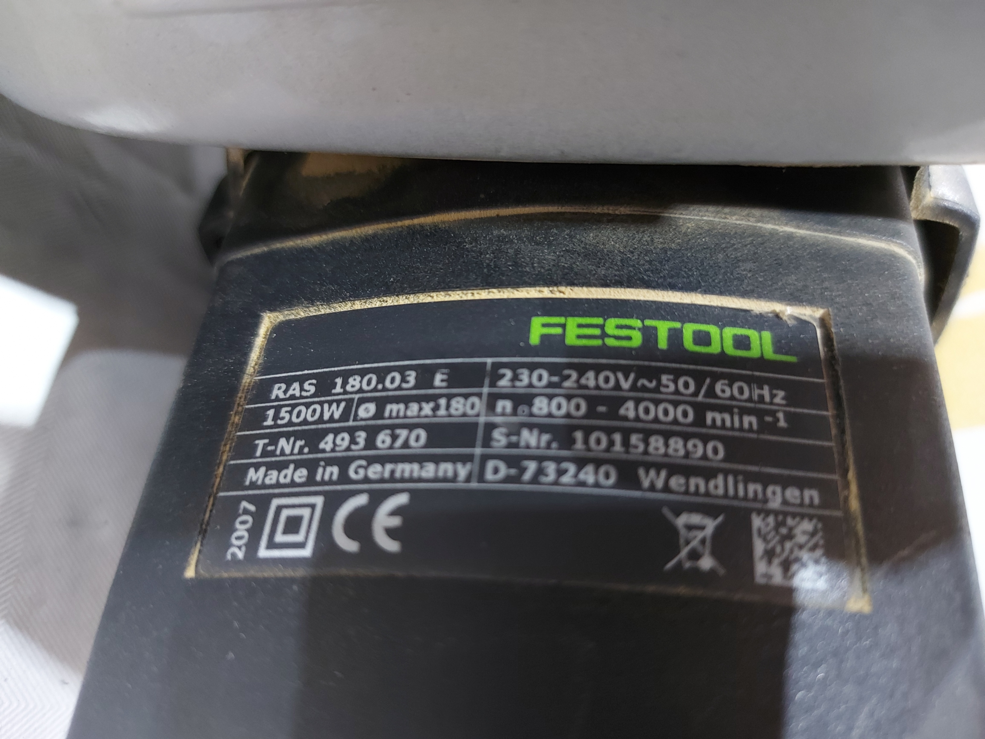 Festool RAS 180.03E Rotary Polisher-Sander