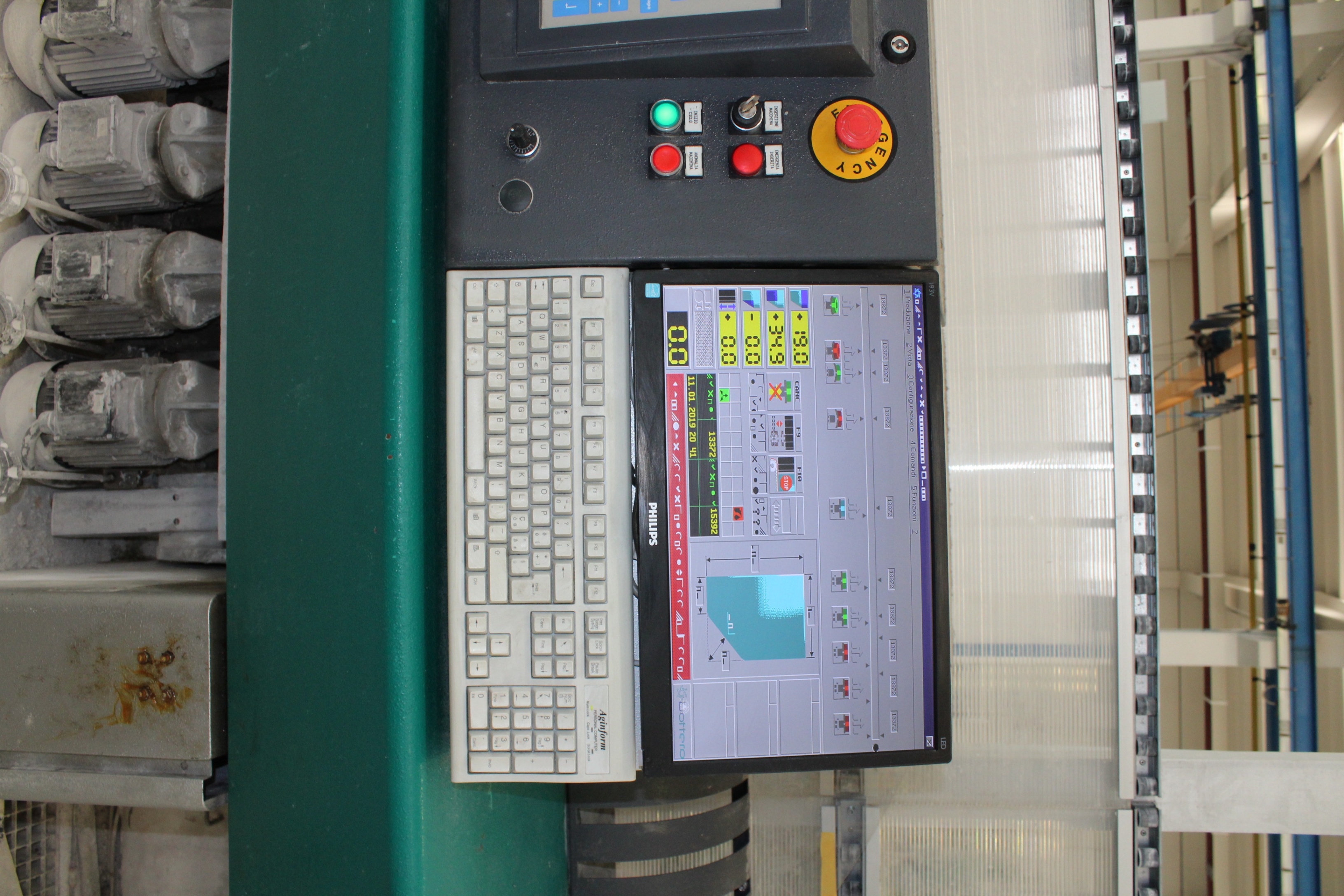 Bottero Type 810 BCS Straight Line Edging Machine