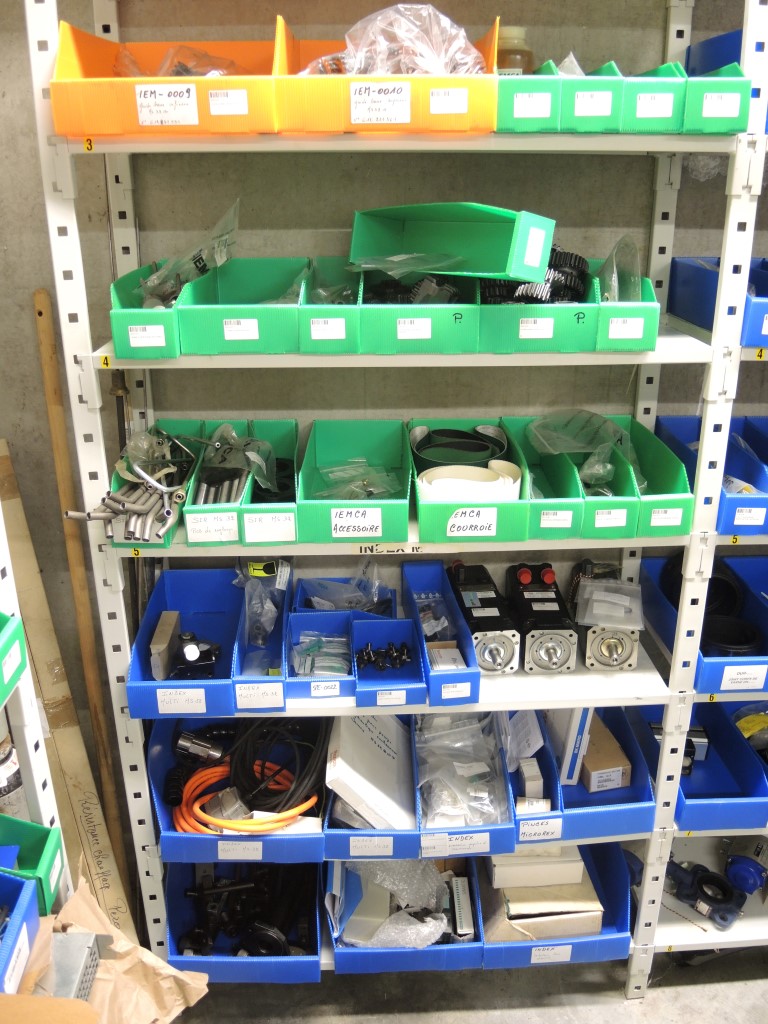 Content of Room, Spare parts, Racks, Electronics