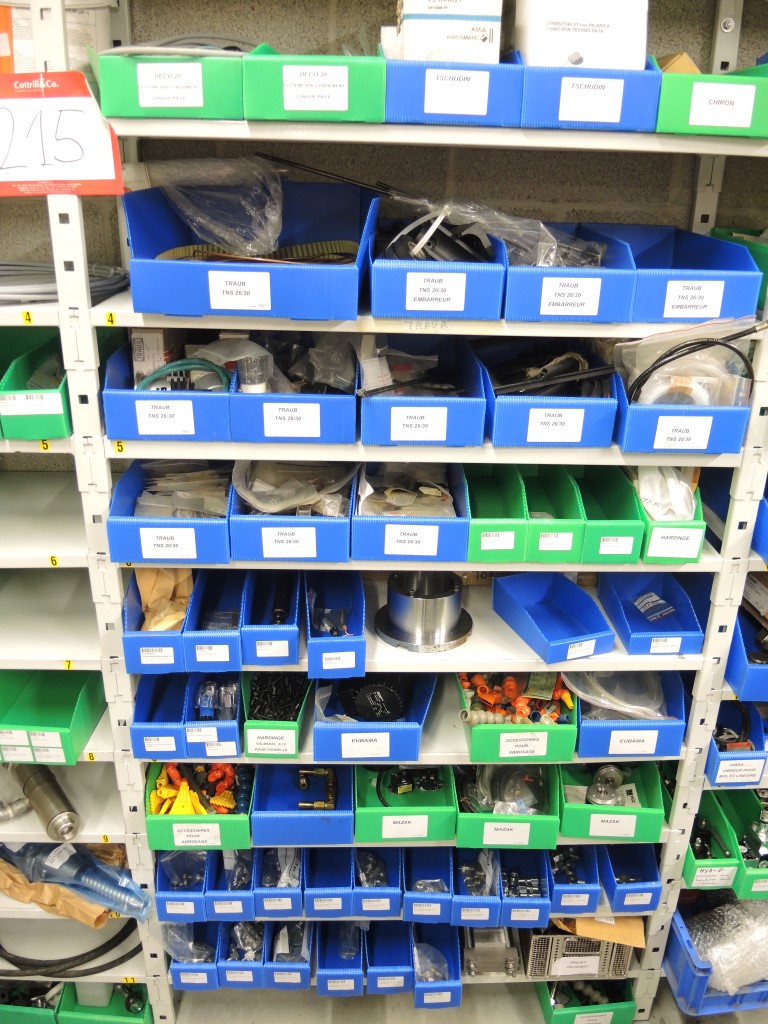 Content of Room, Spare parts, Racks, Electronics