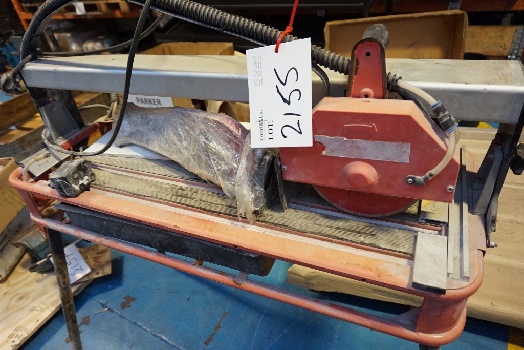 Powered Tile Cutter on Stand