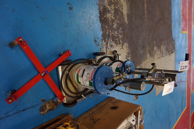 (2) x Mobile Air Operated Grease Dispenser and Trolley and 1 x 205ltr ...