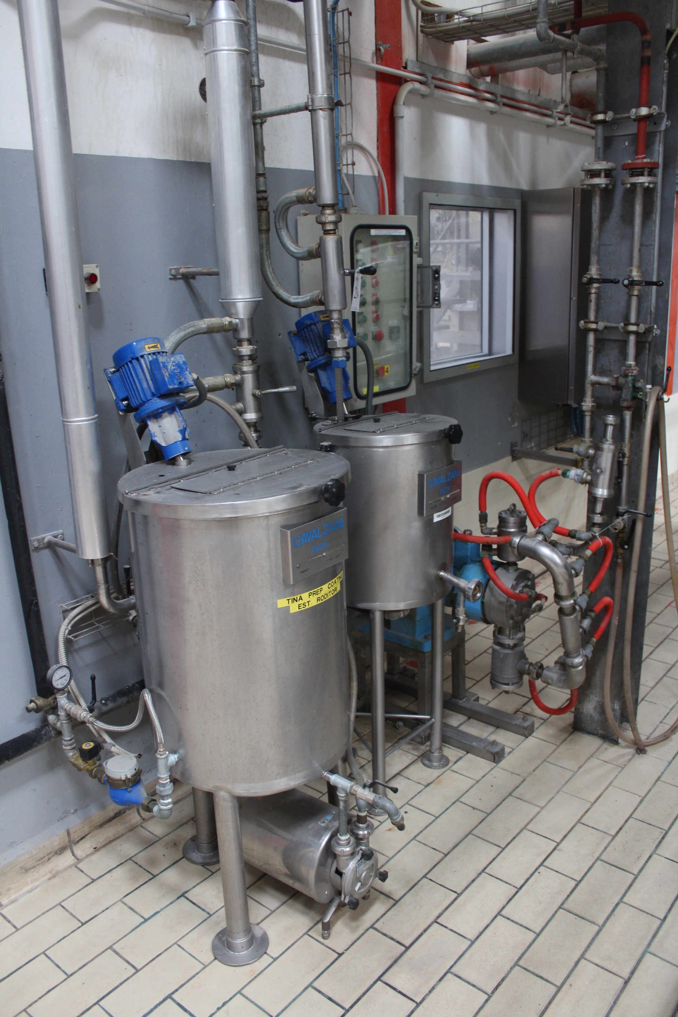Cavalzani Inox Stainless Steel Mixing Tanks