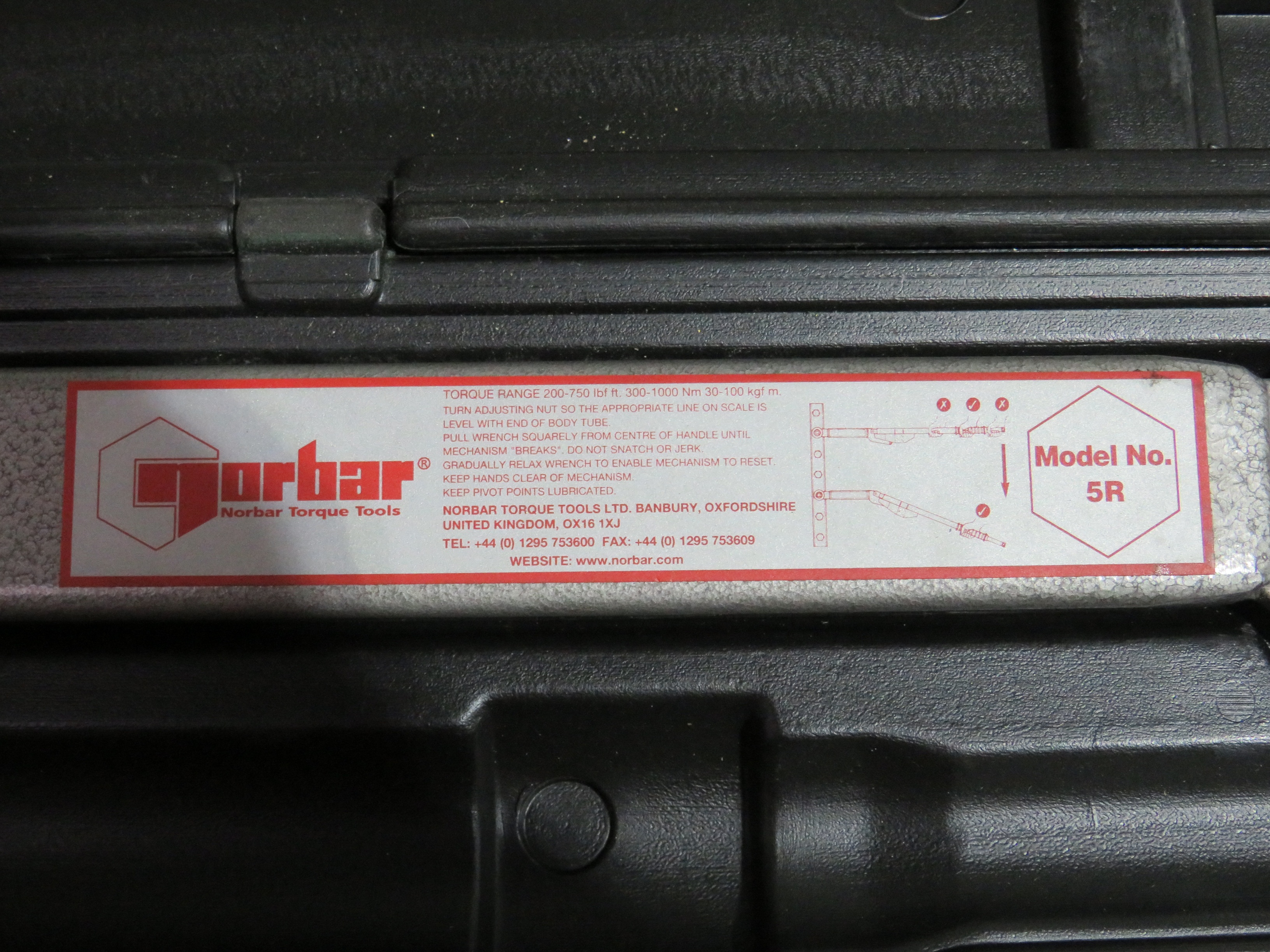 Norbar Torque Wrench Model No. 5R