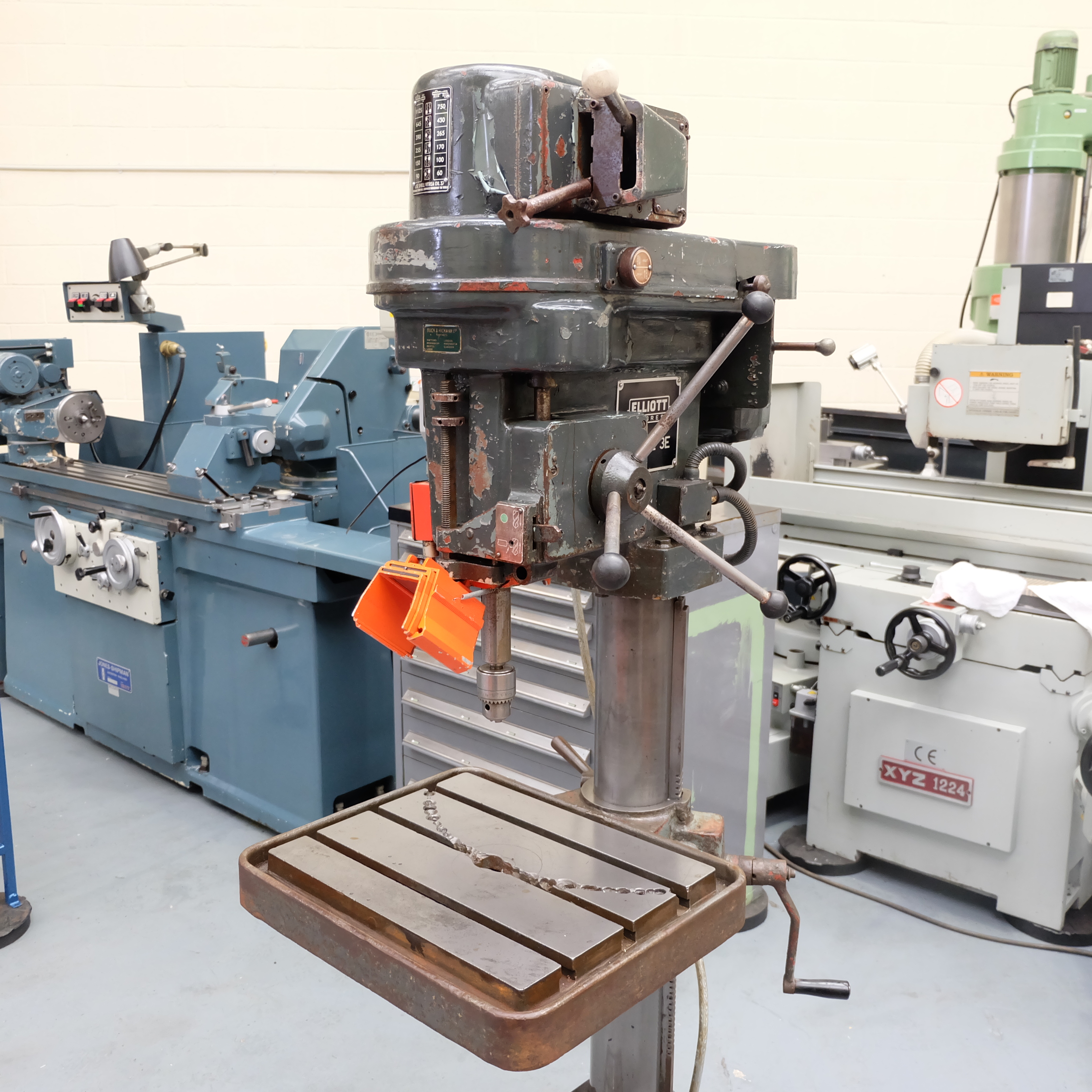 Elliott Model 3E Pedestal Drill