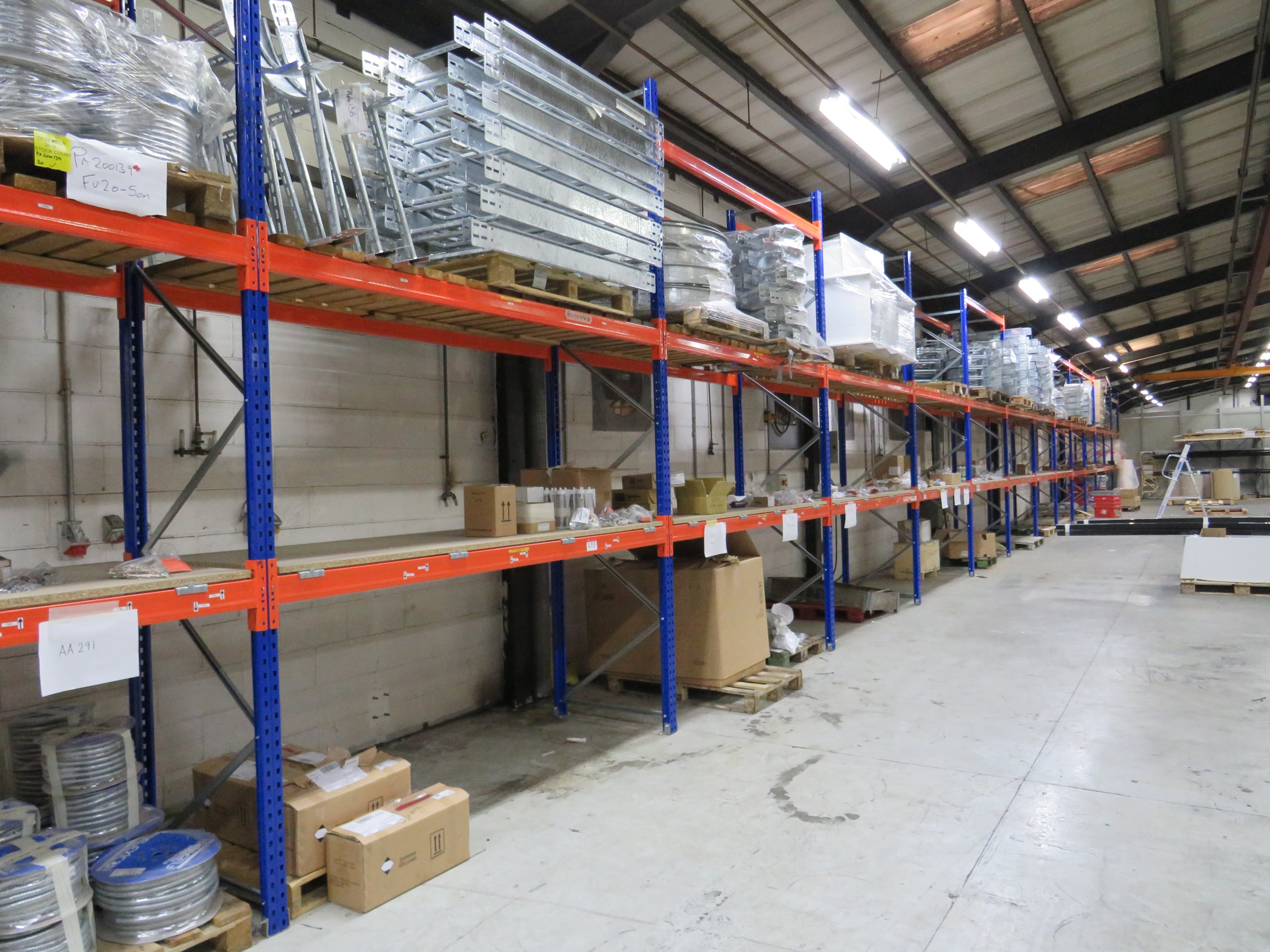 (24) Bays Racking, each Bay 2.8m Length x 900mm Width x 4m High