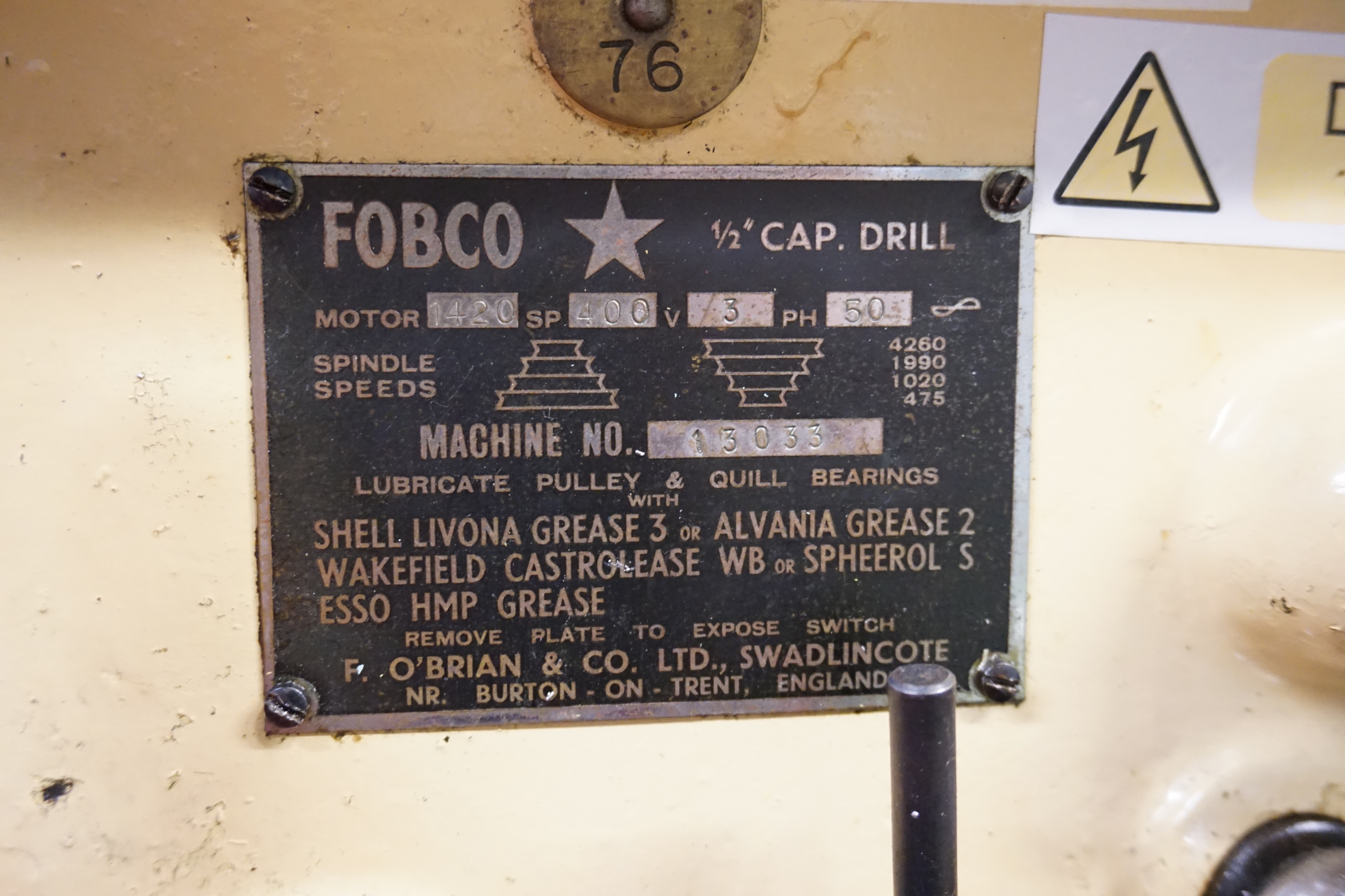 Fobco Bench Drill