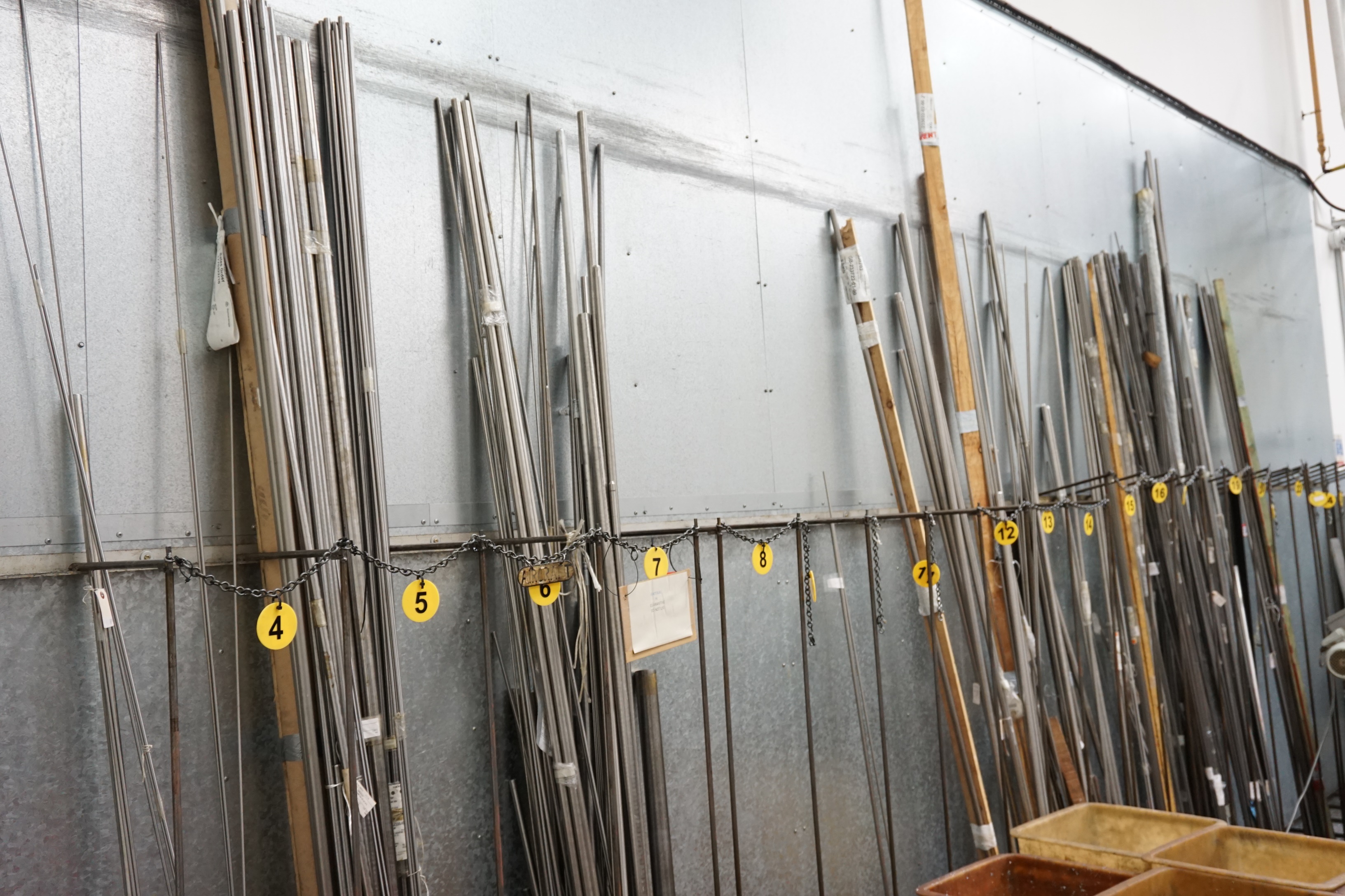 Qty of Racks with Bar Stock