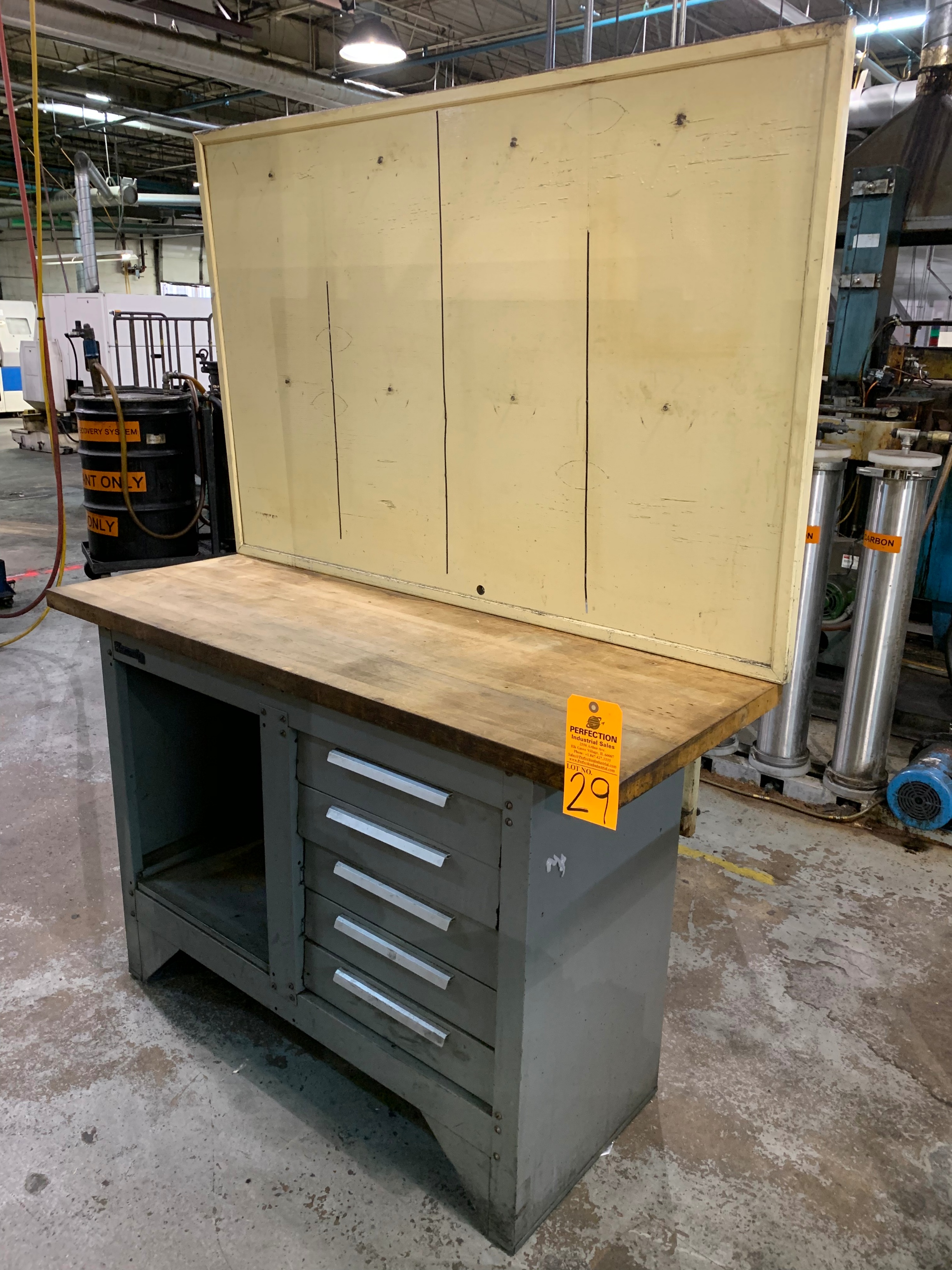 Kennedy Wood Bench w/ 20" x 54" Wood Top